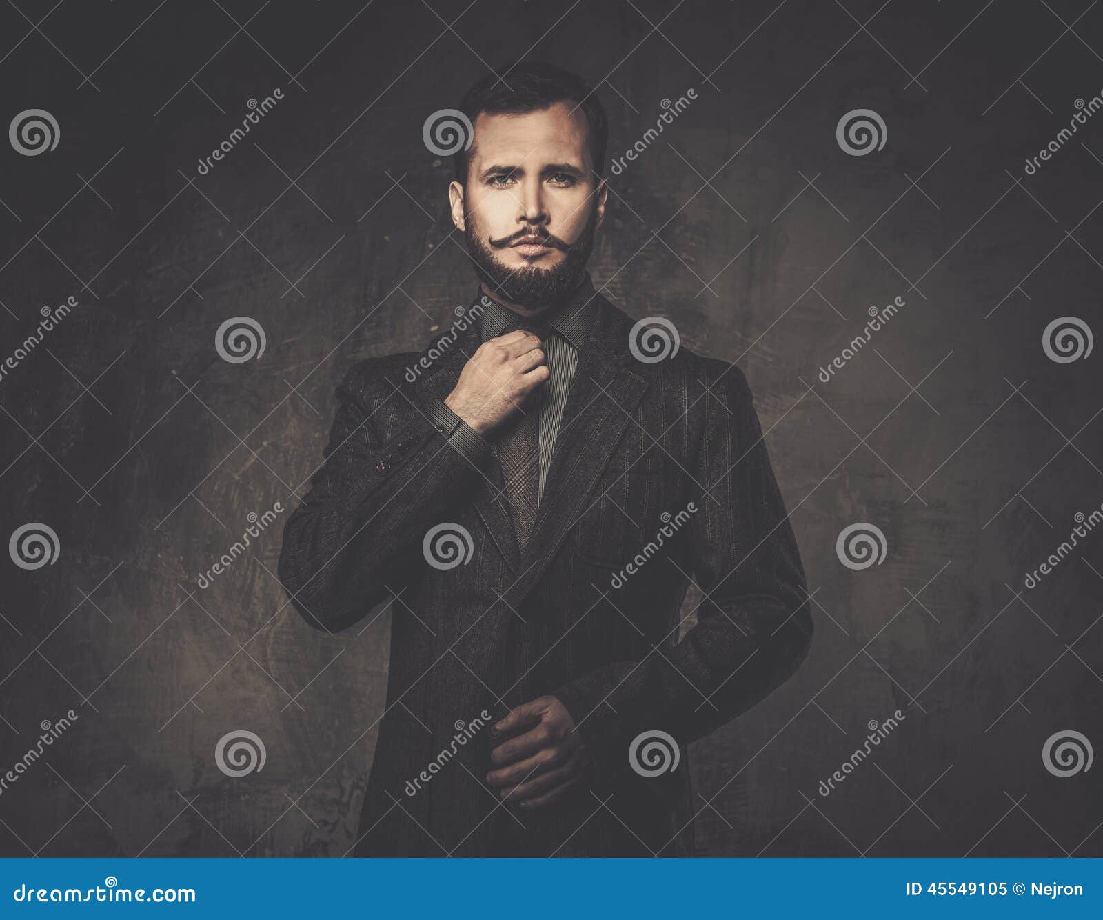 Handsome well-dressed man stock image. Image of fashionable - 45549105