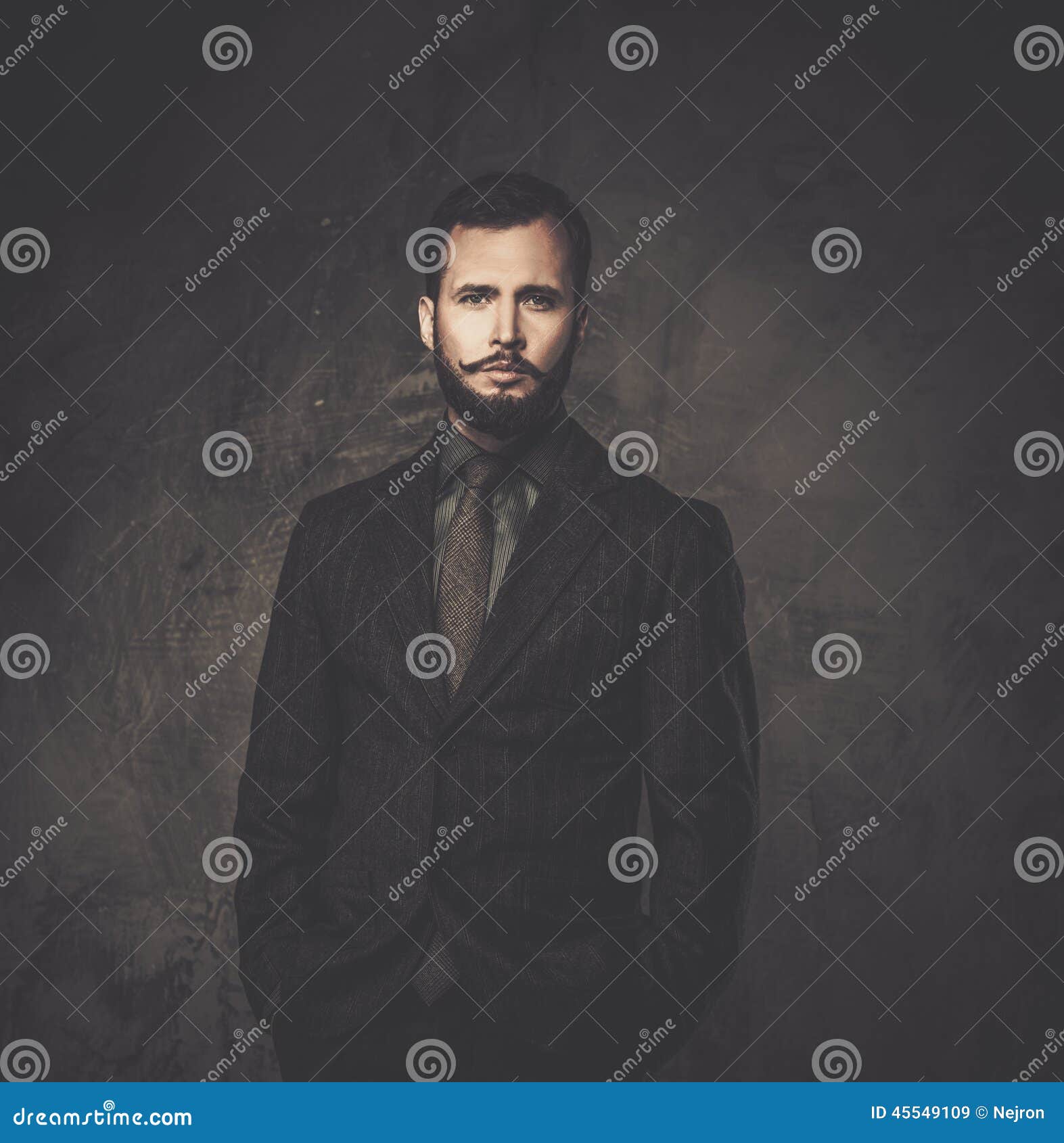 Handsome well-dressed man stock image. Image of elegant - 45549109