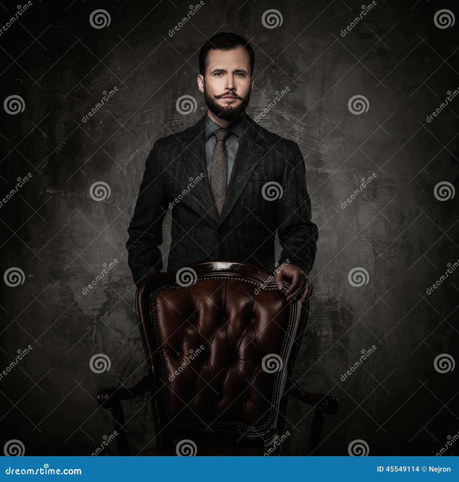 Handsome well-dressed man stock photo. Image of clothing - 45549114