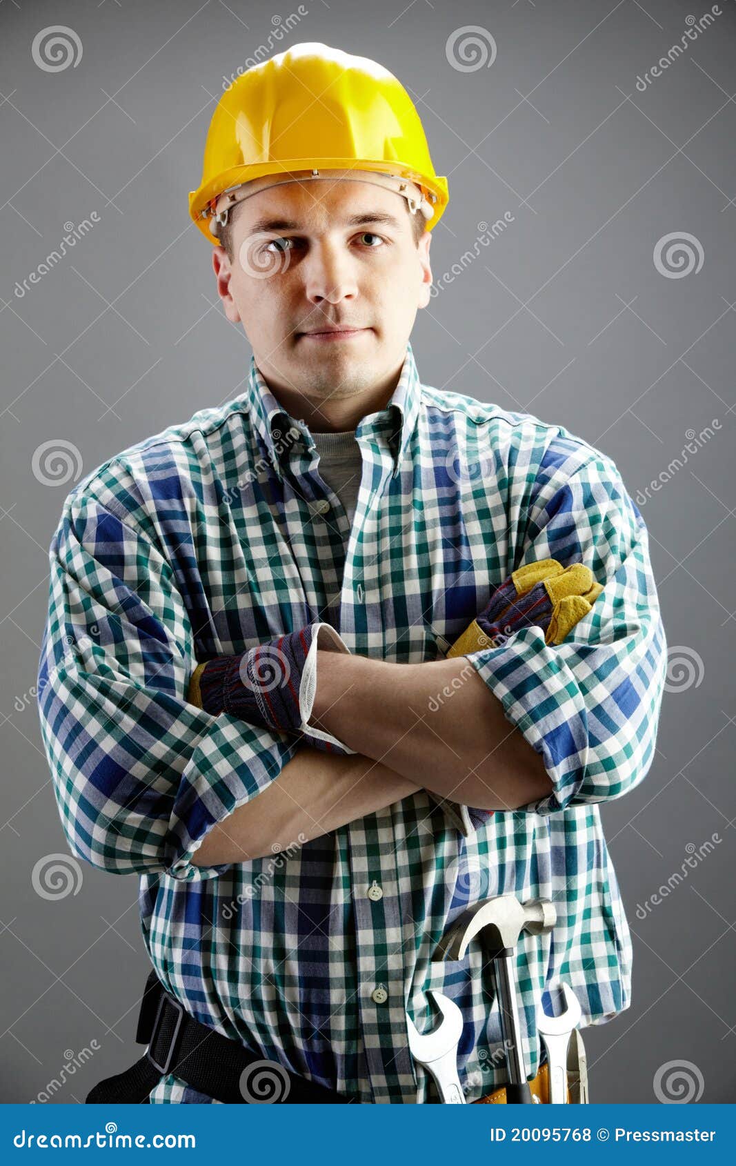 Handsome worker stock photo. Image of craftsman, handyman - 20095768