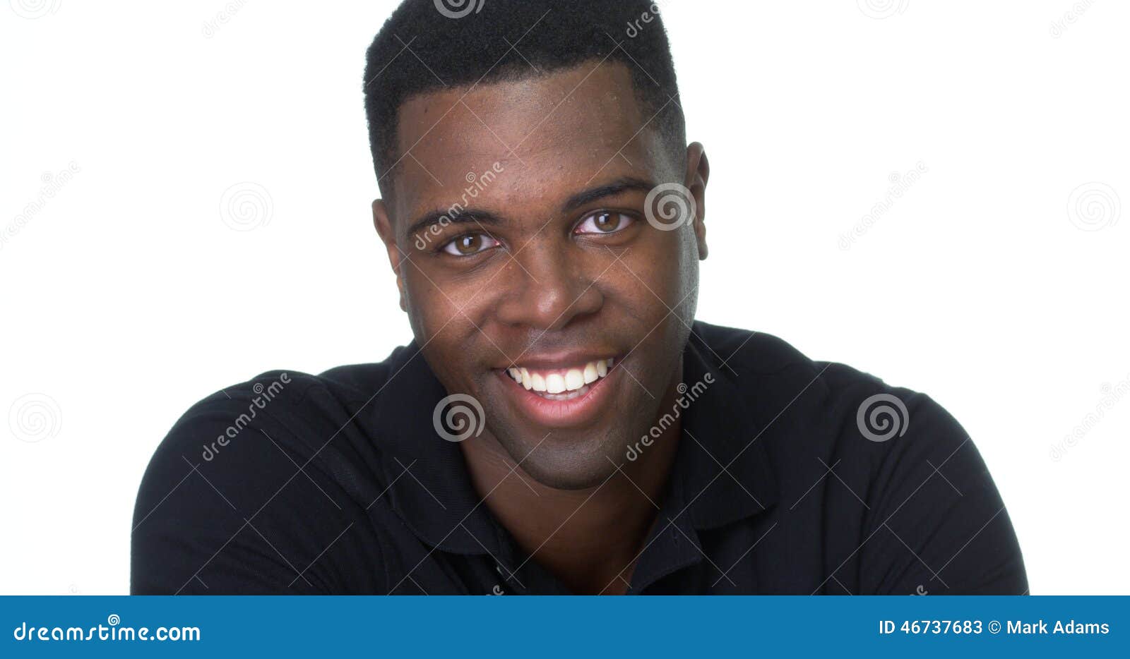 Handsome Young African Man Smiling at Camera Stock Image - Image of ...
