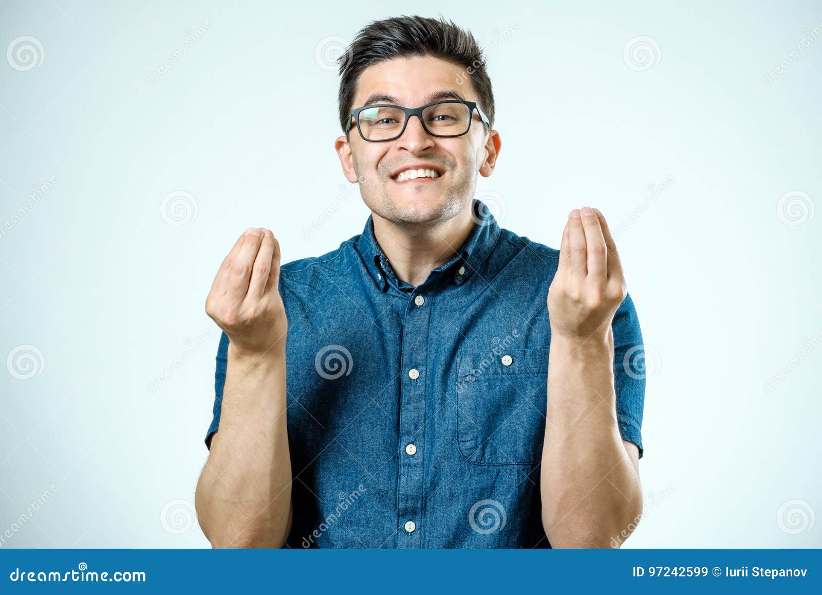 Handsome Young Angry Man in Casual Wear Stock Image - Image of ...