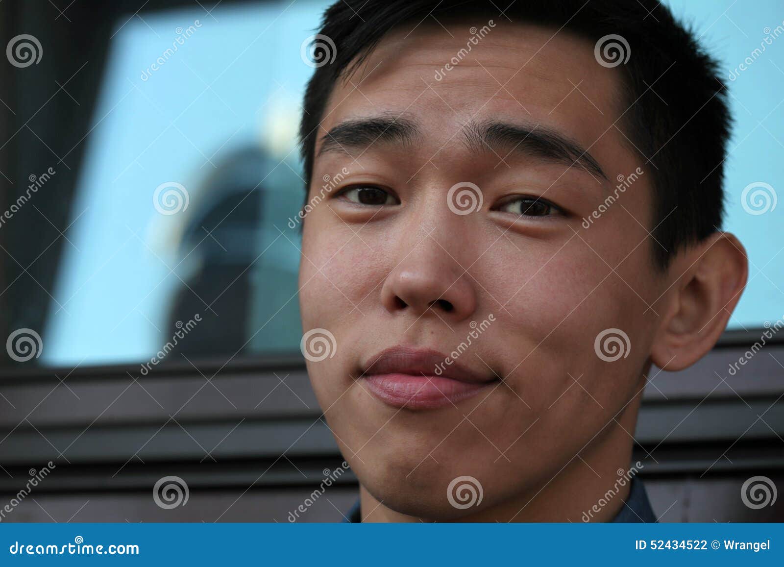 Handsome young Asian man stock photo. Image of outdoor - 52434522
