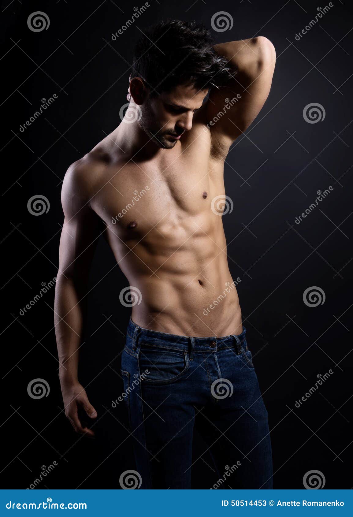 Handsome Young Bodybuilder Showing of His Fit Body Stock Image - Image ...