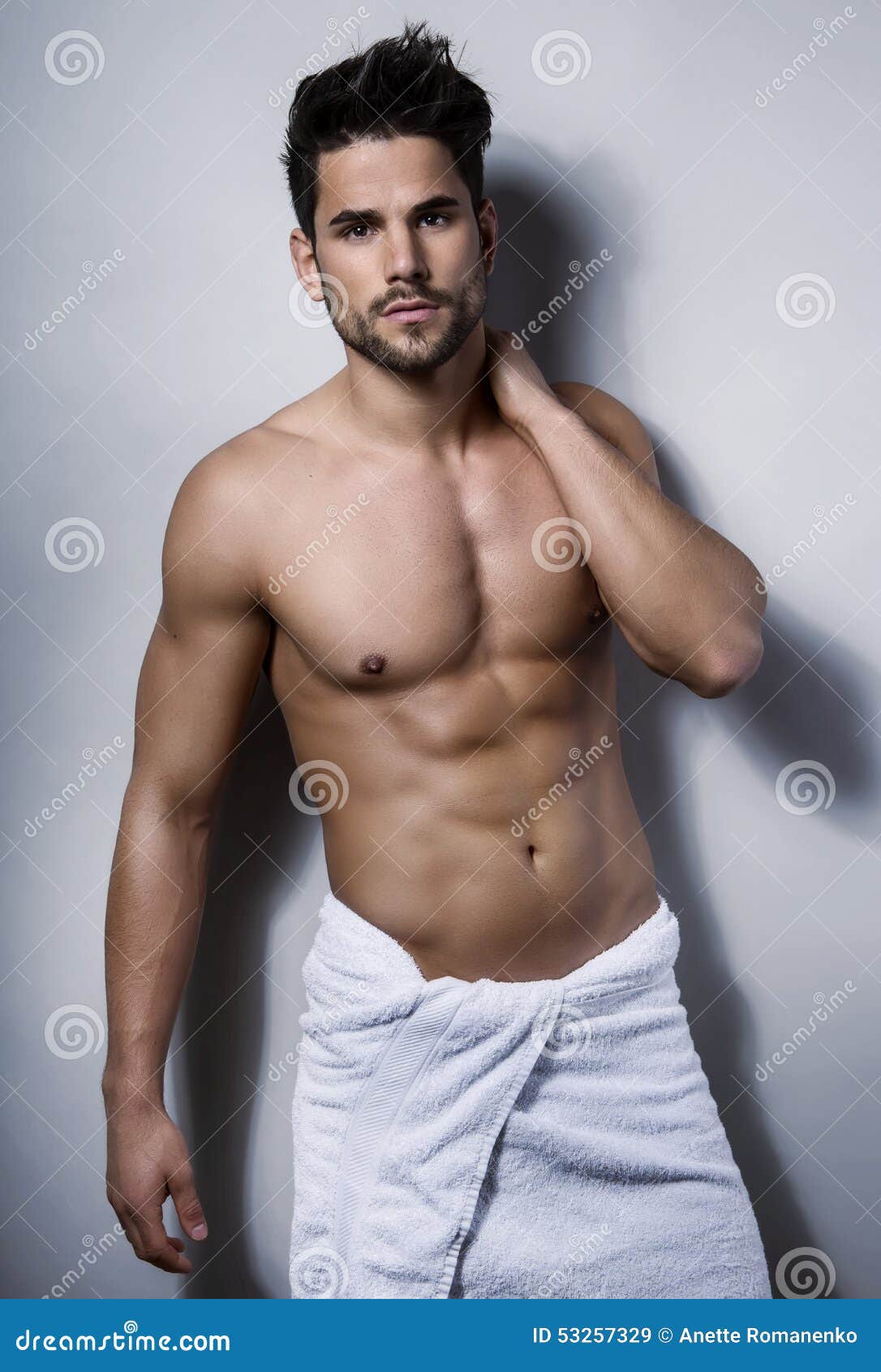 Handsome Young Bodybuilder Showing of His Fit Body Stock Image - Image ...