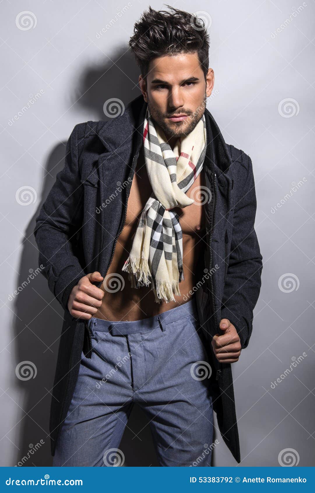 Handsome Young Bodybuilder Showing of His Fit Body Stock Photo - Image ...