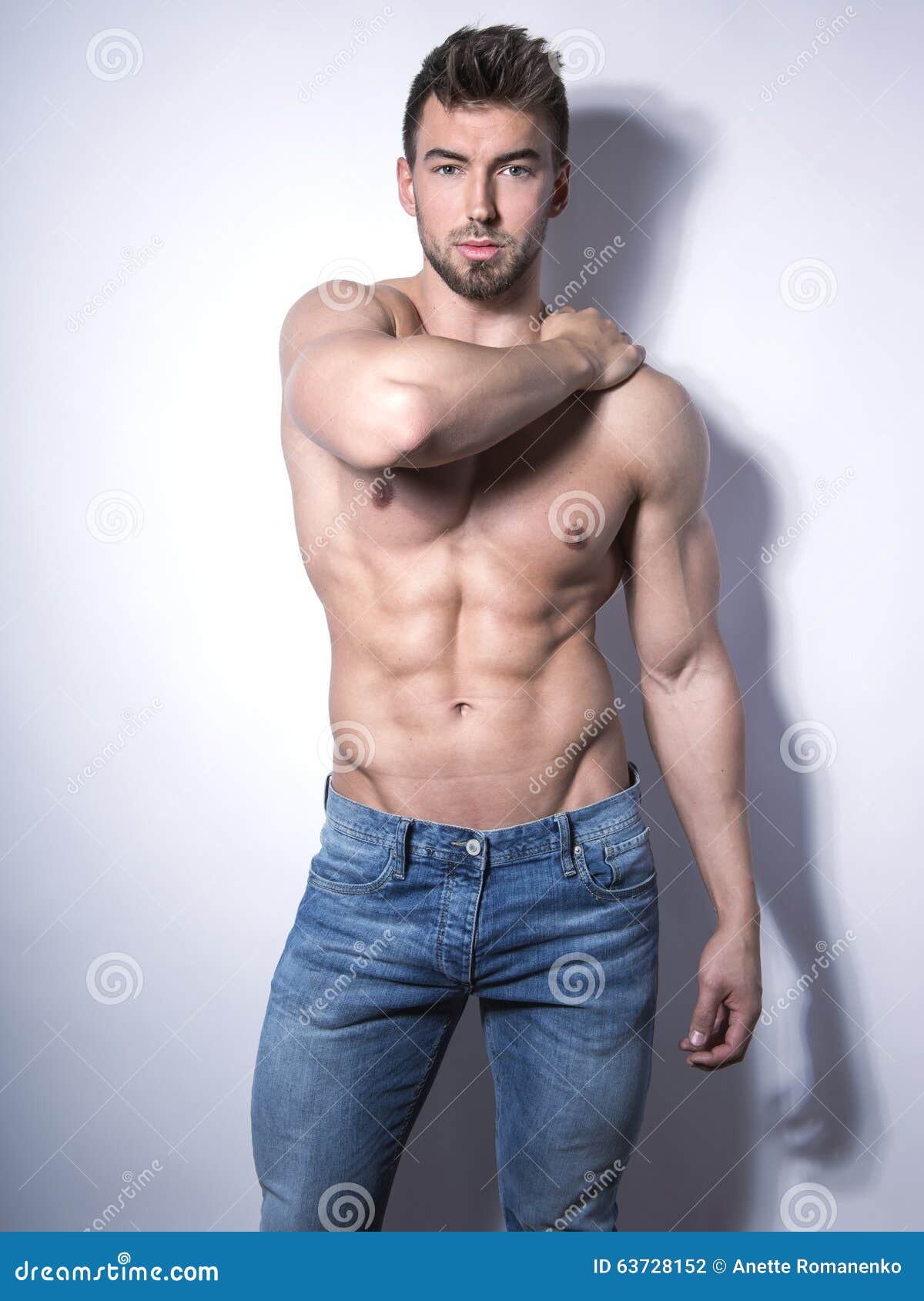 Handsome Young Bodybuilder With Toned Body Royalty-Free Stock Image ...