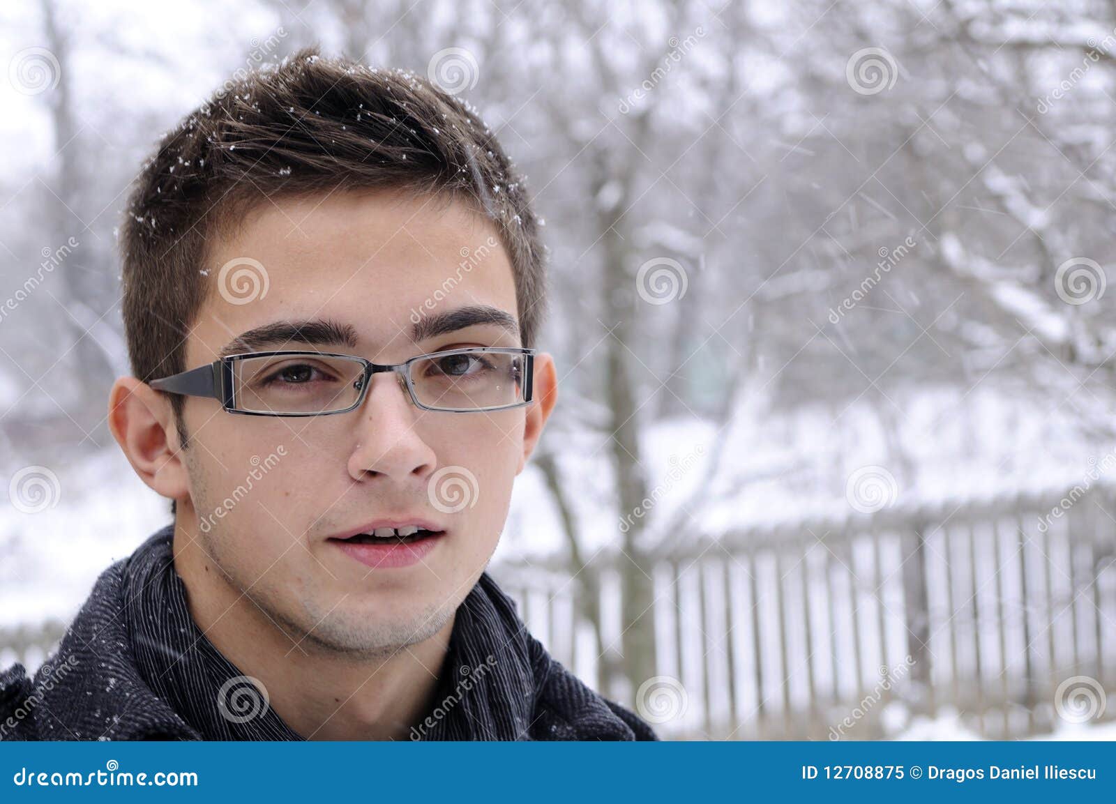Handsome young boy stock image. Image of teenager, european - 12708875
