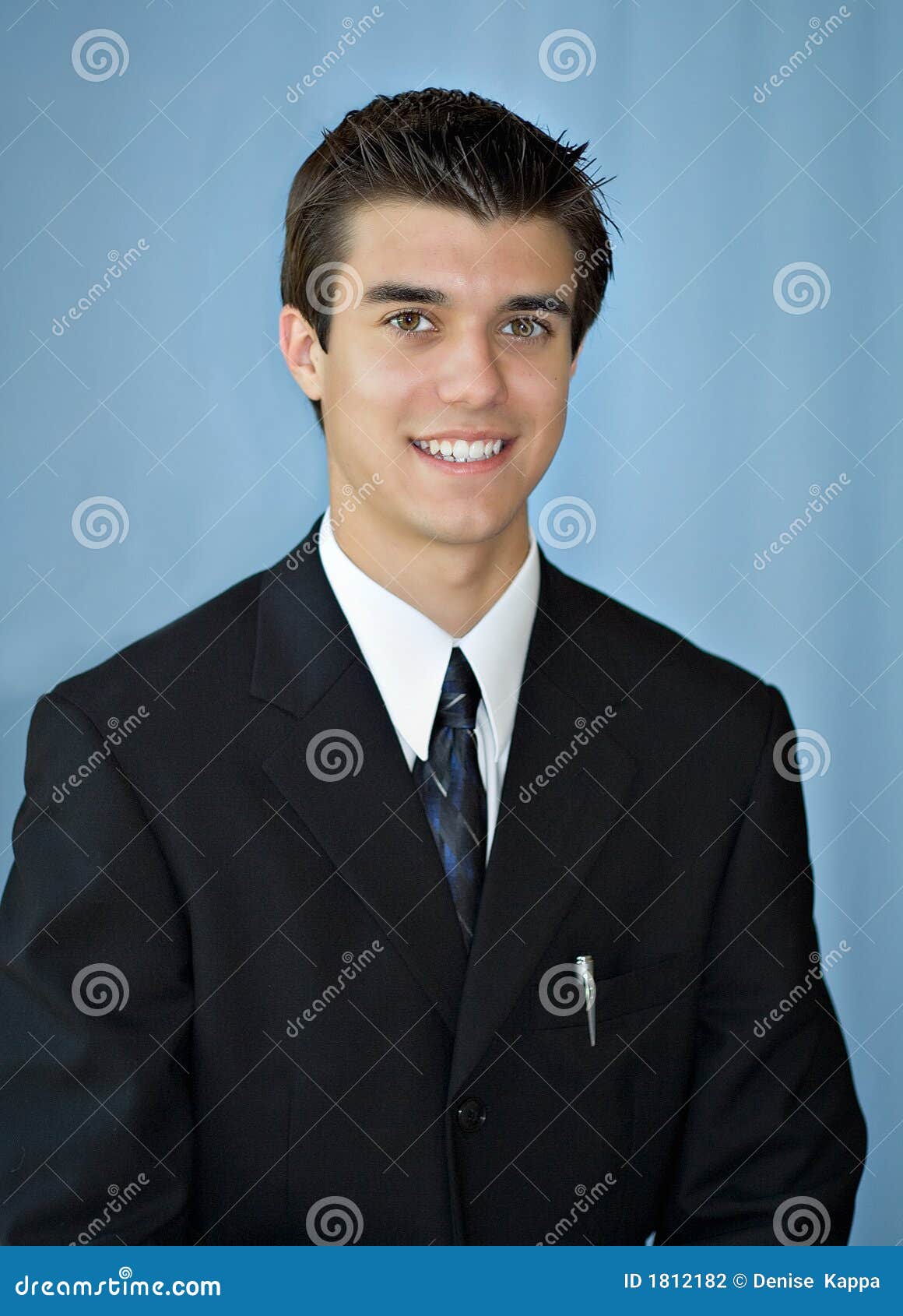 Handsome Young Business Man Stock Photo - Image of smiling, looking ...