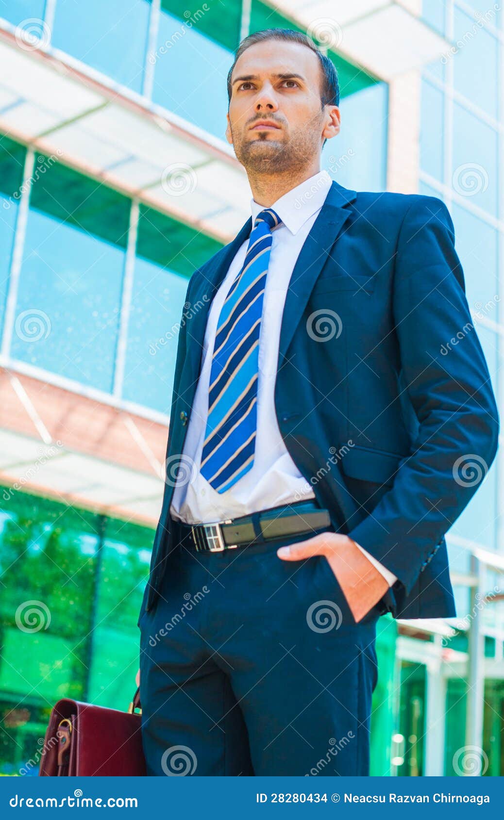 Handsome Young Business Man Stock Photo - Image of grinning, business ...