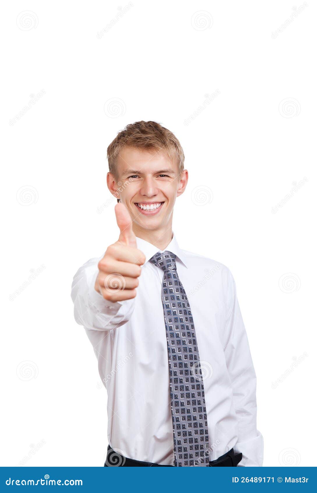 Handsome Young Business Man Happy Smile Stock Image - Image of ...