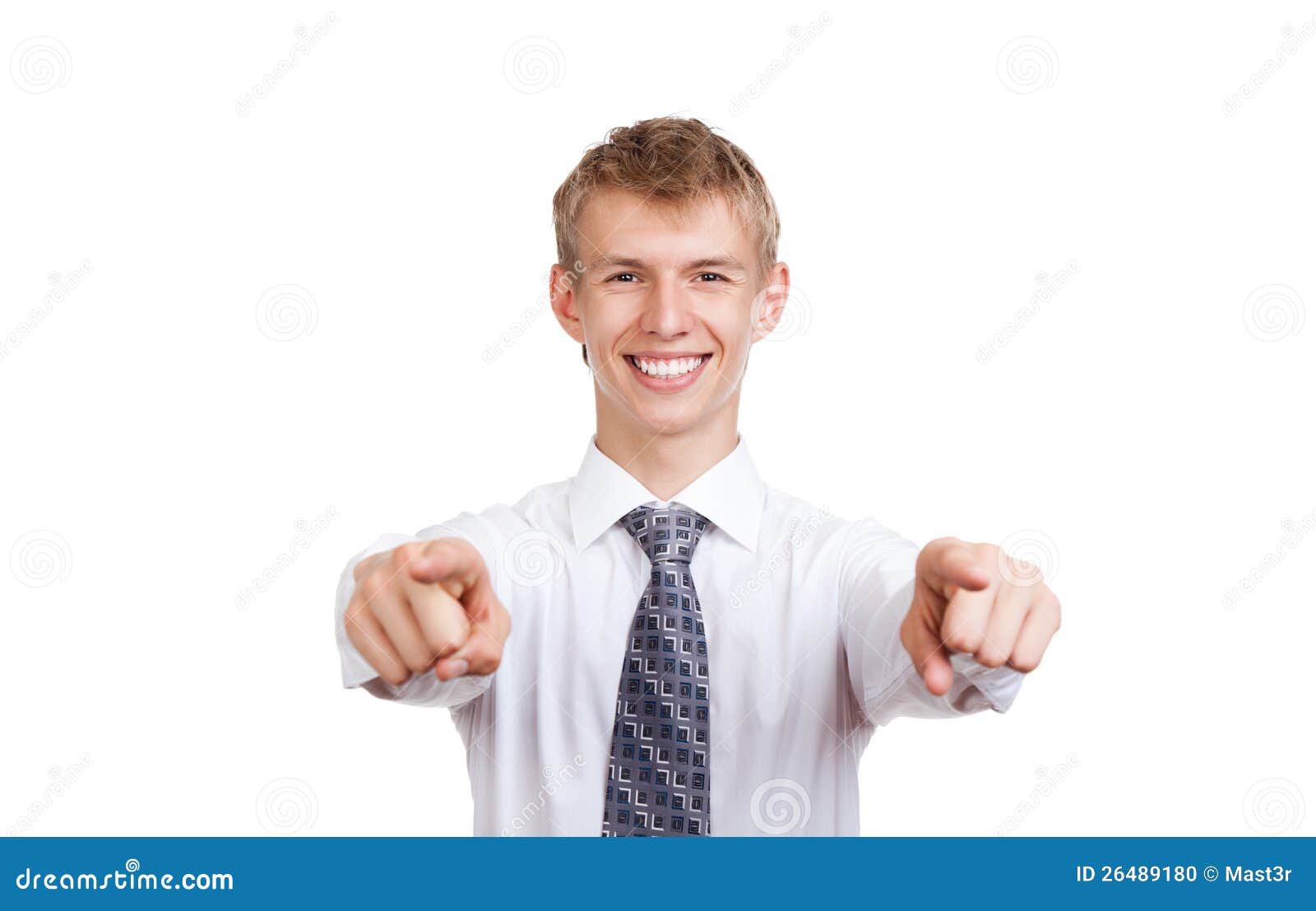 Handsome Young Business Man Happy Smile Stock Photo - Image of ...