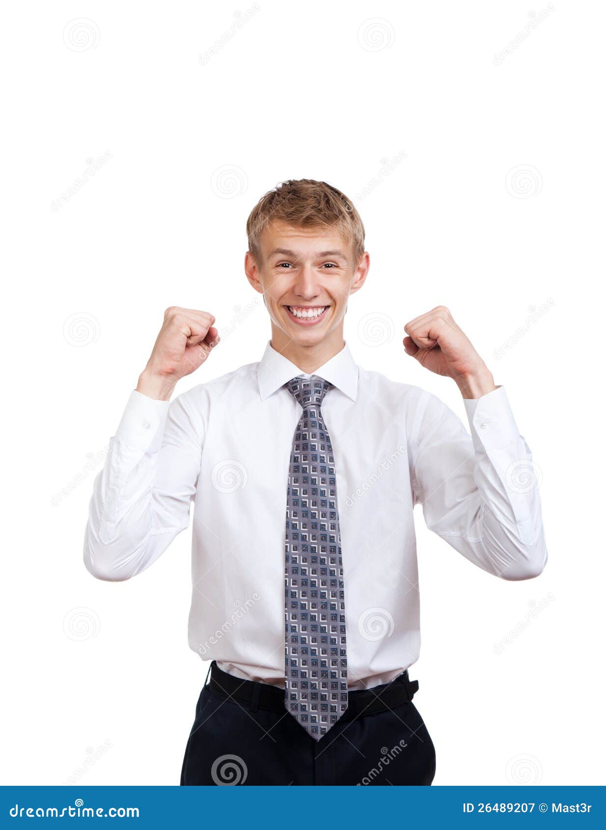 Handsome Young Business Man Happy Smile Stock Image - Image of ...