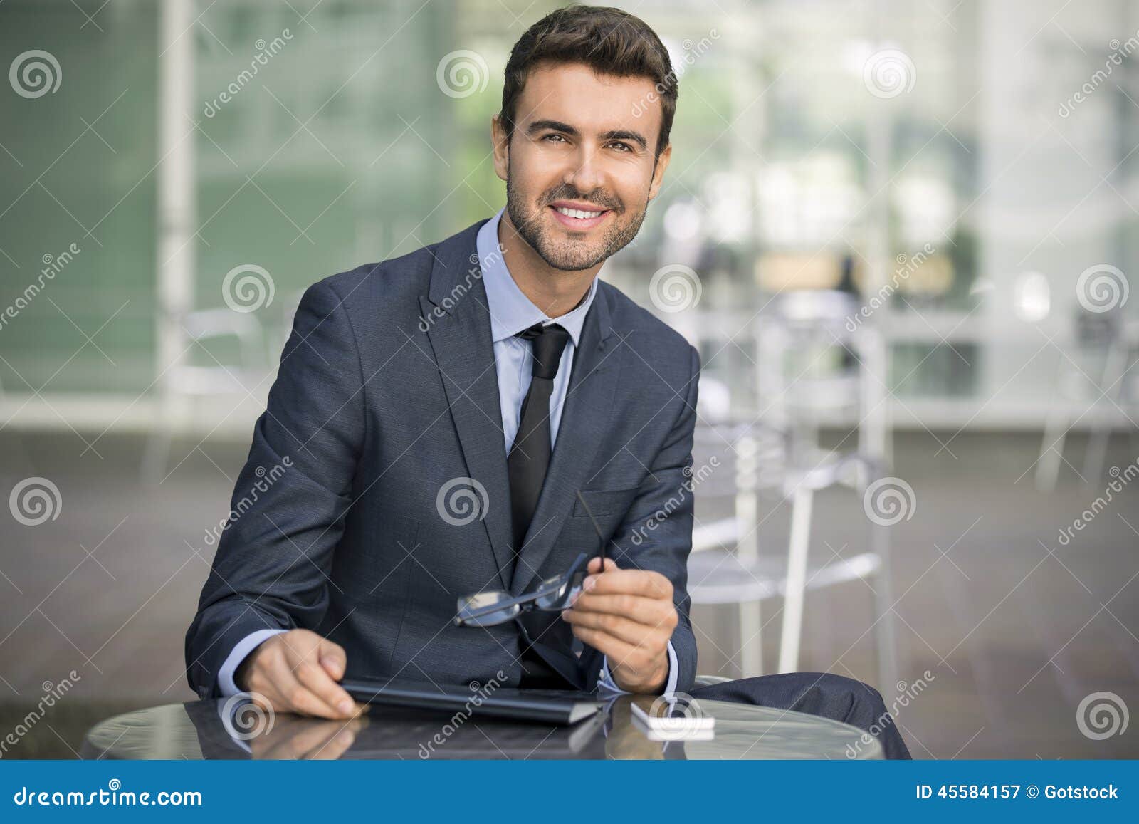 Handsome Young Businessman Portrait Stock Image - Image of handsome ...