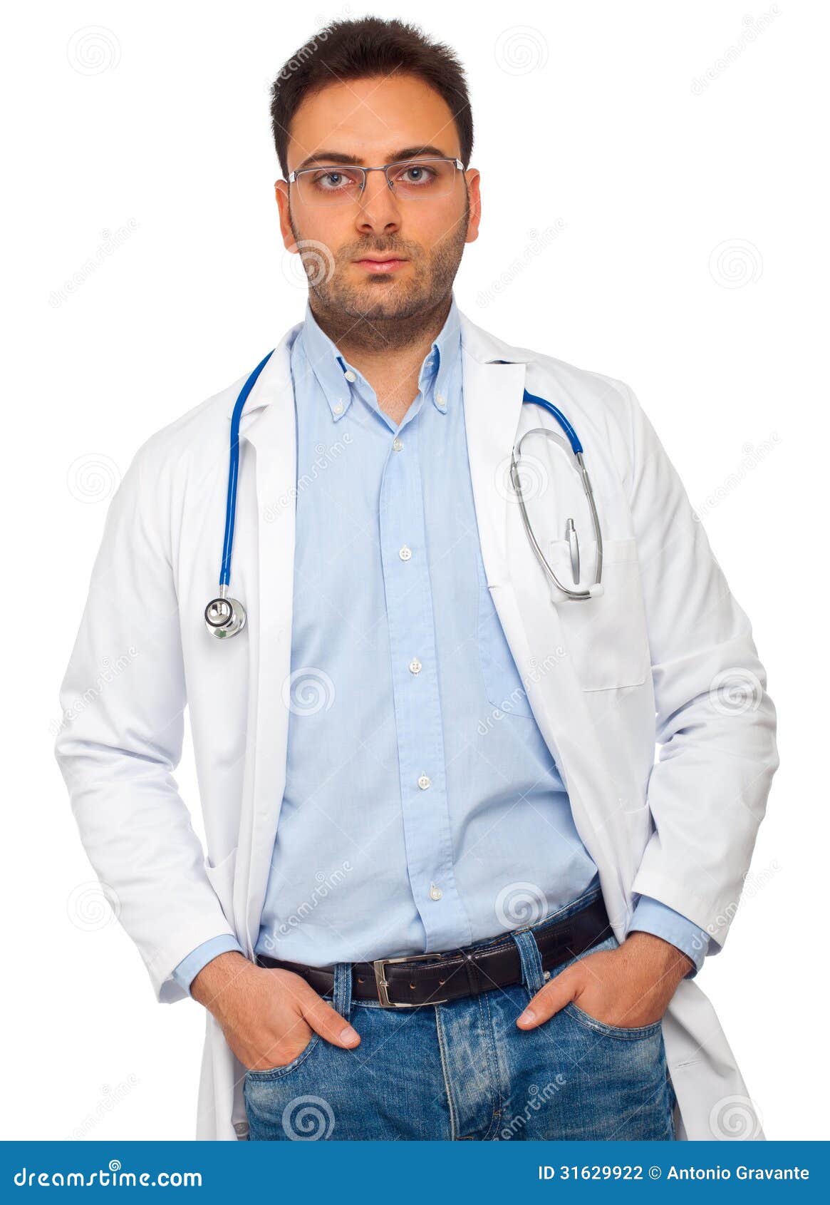 Handsome young doctor stock photo. Image of professional - 31629922