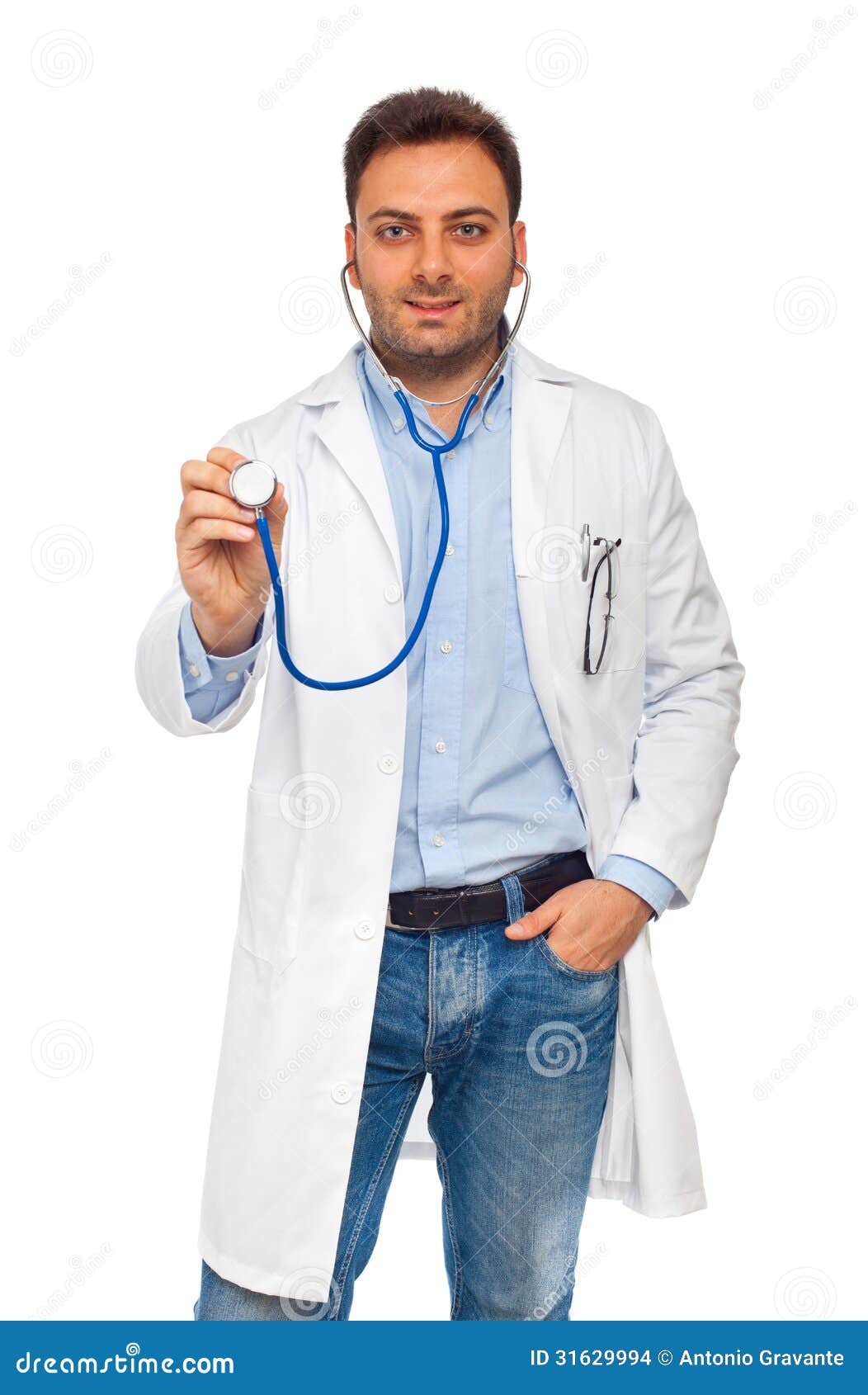 Handsome young doctor stock photo. Image of smiling, person - 31629994