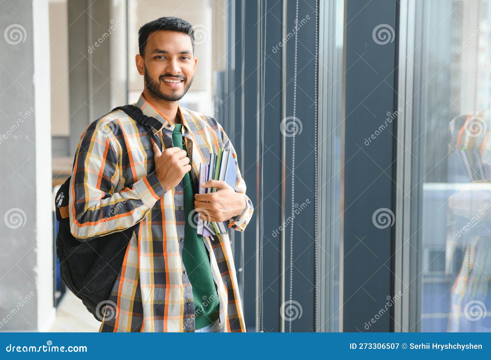 Handsome and Young Indian Male College Student. Stock Image - Image of ...