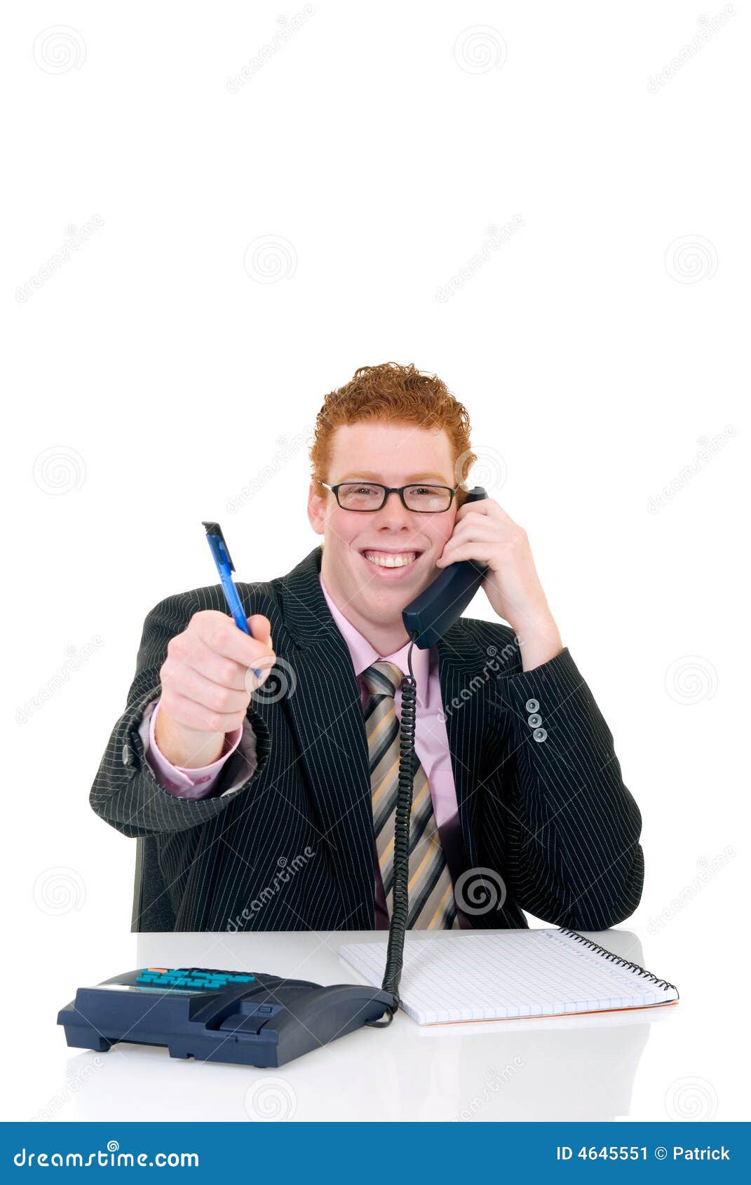 Handsome Young Male Secretary Stock Image - Image: 4645551