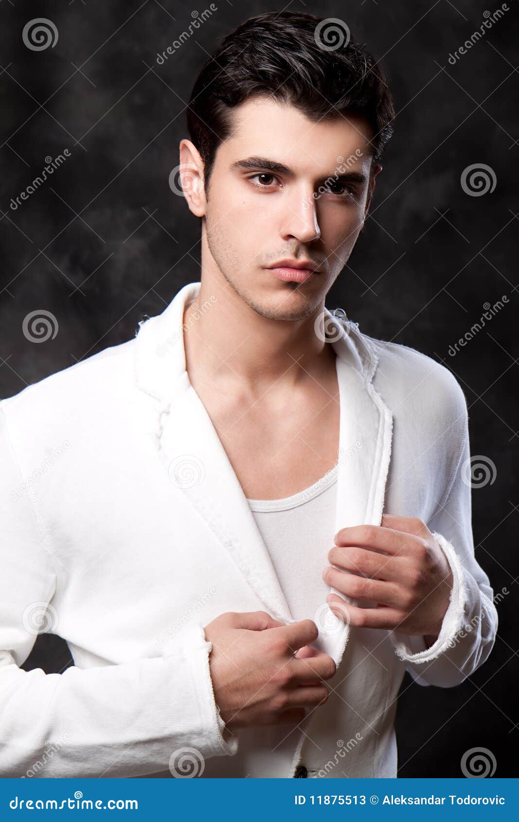 Handsome young man stock image. Image of cute, shirt - 11875513