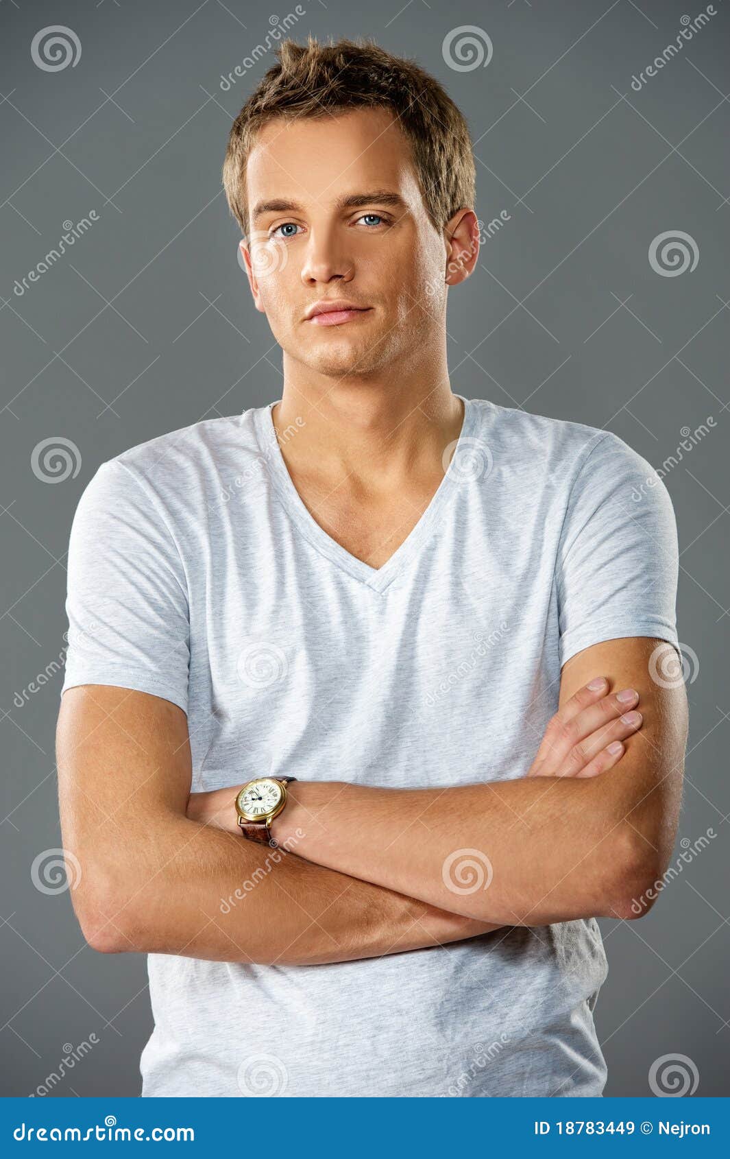 Handsome young man stock image. Image of copyspace, fresh - 18783449