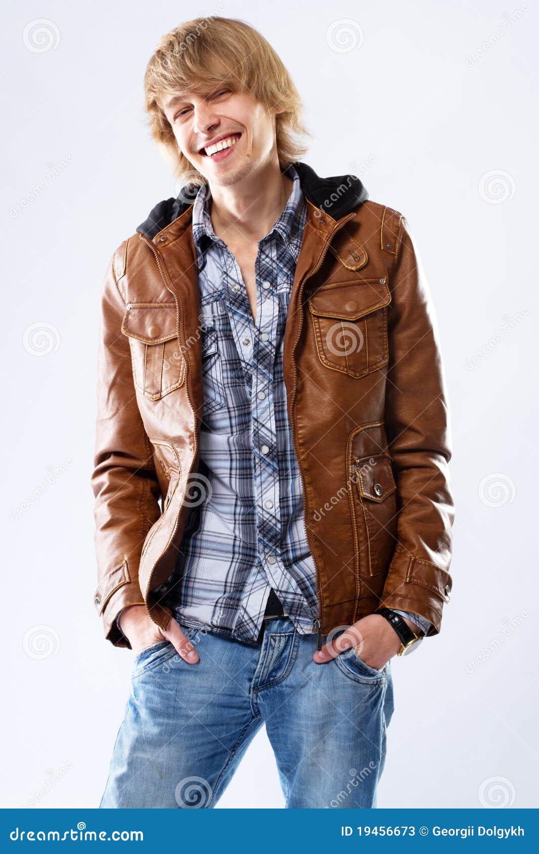 Handsome young man stock image. Image of casual, elegant - 19456673