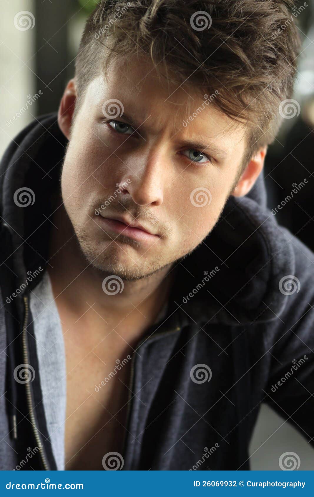 Handsome young man stock photo. Image of attractive, model - 26069932