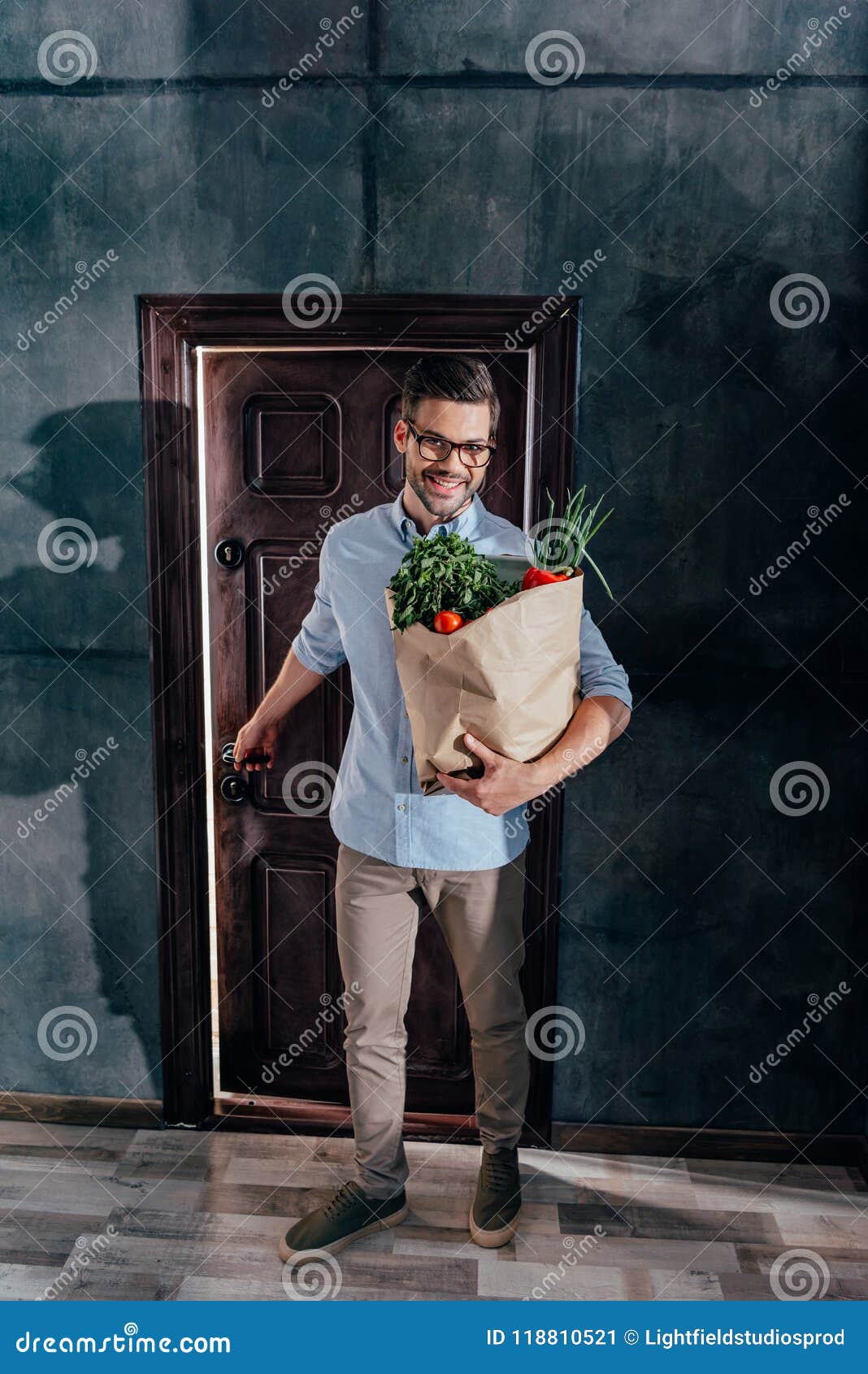 Handsome Young Man Arrived from Stock Image - Image of adult ...