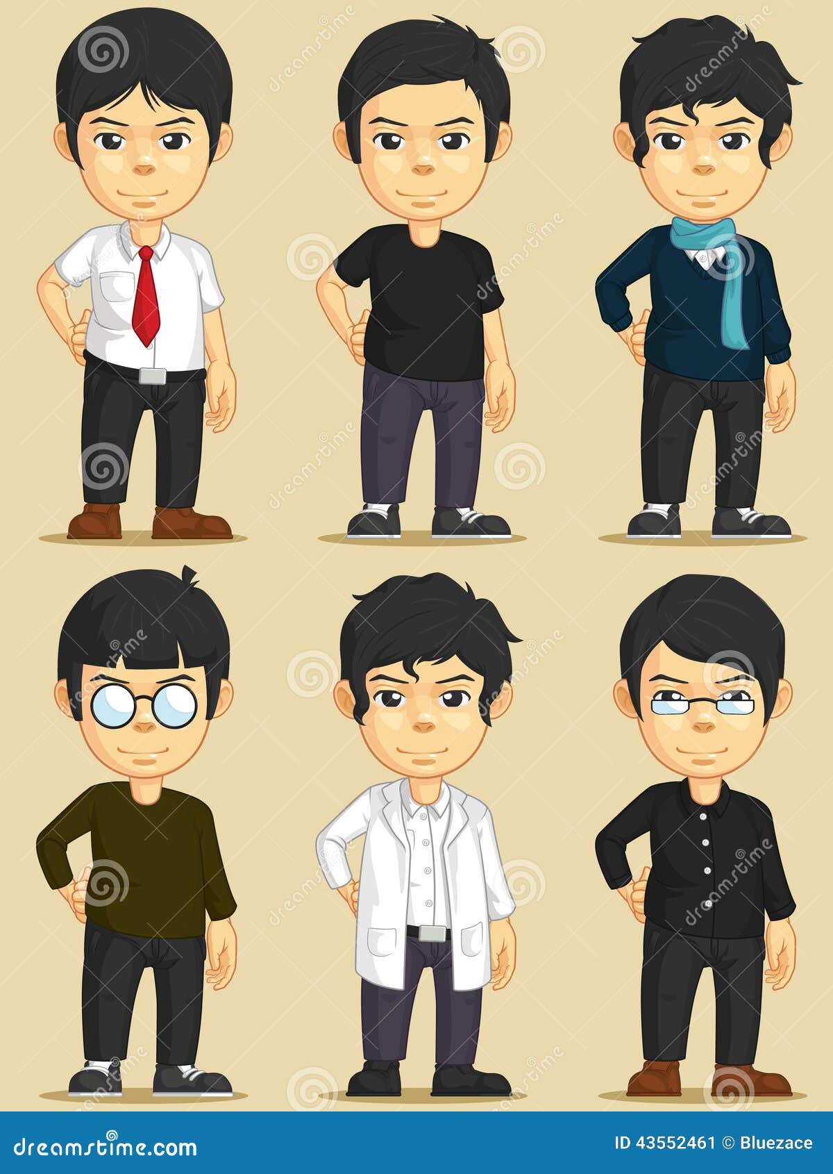 Handsome Cartoon Characters