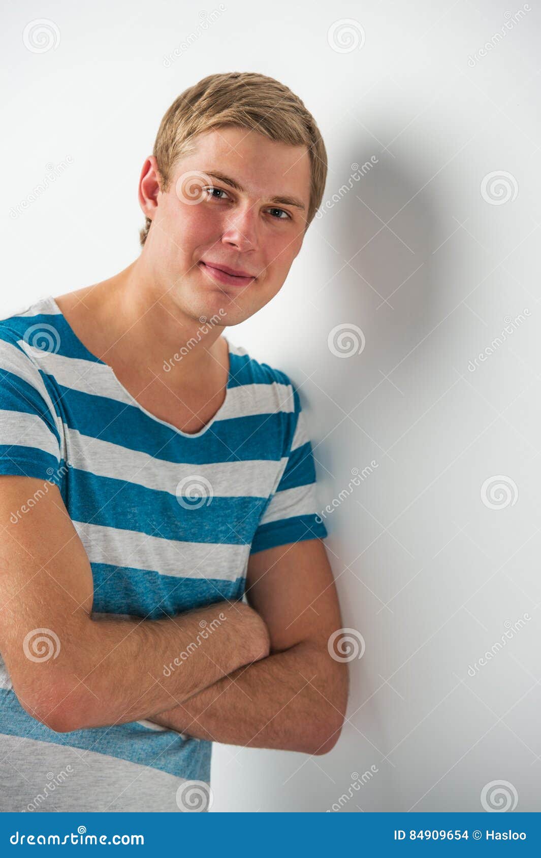Handsome Young Man with a Charming Smile and Look Stock Photo - Image ...