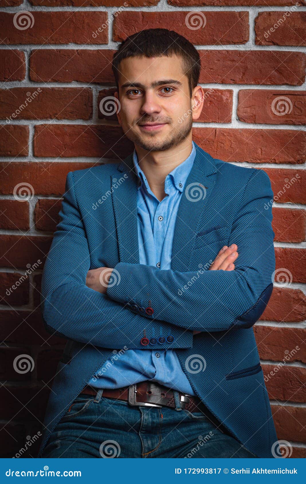 .Handsome Young Man Dressed in Comfortable Stylish Clothes for Everyday ...