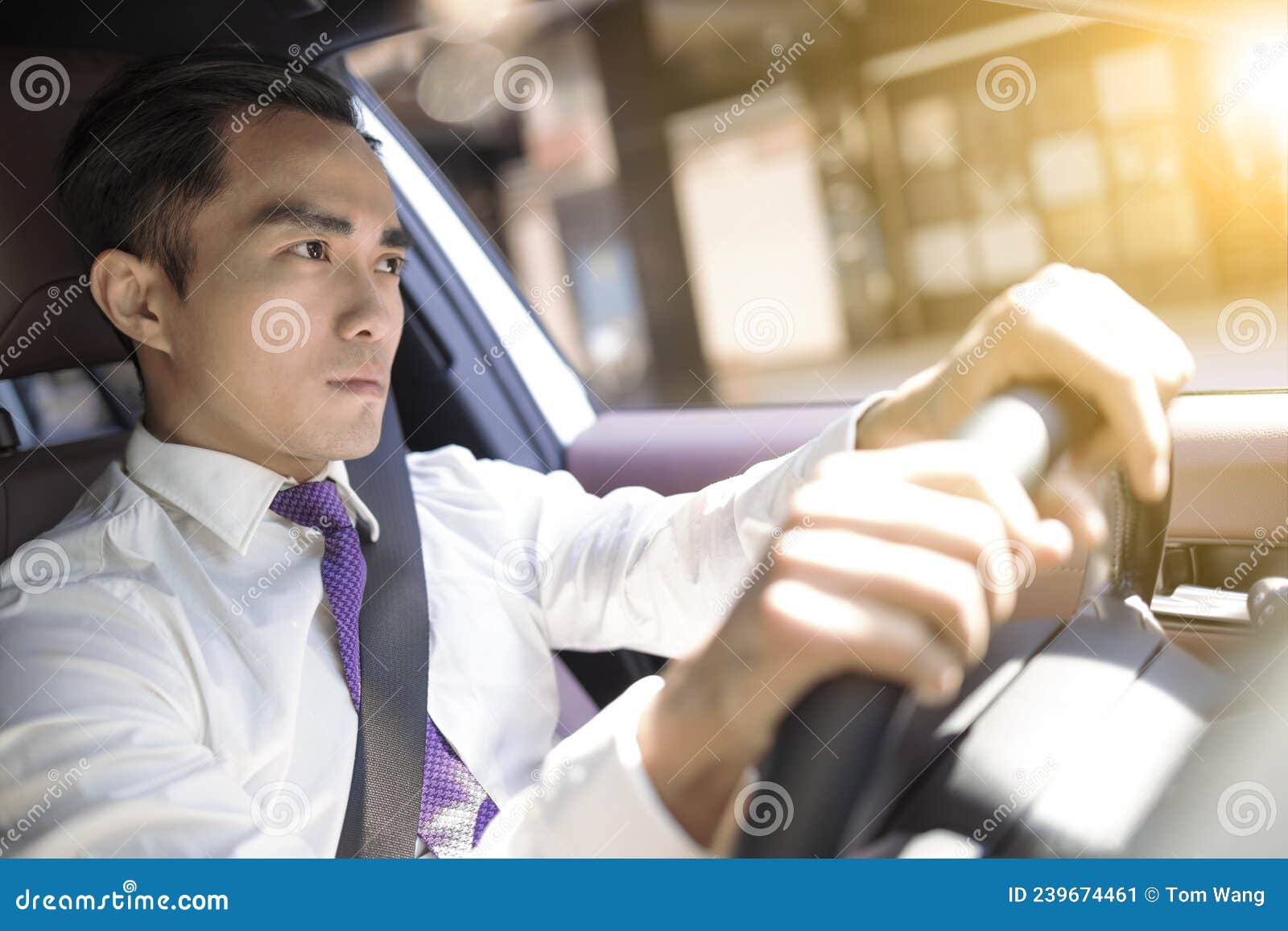 Handsome Young Man Driving a Car Stock Image - Image of elegance ...