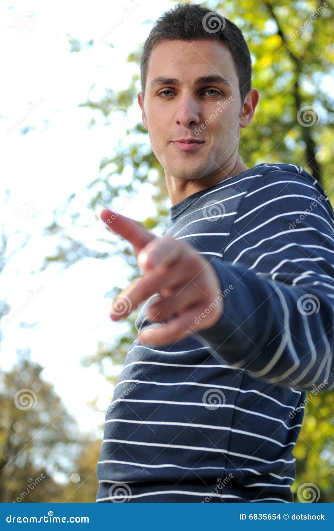 Handsome Young Man Expressing His Inner Feelings Stock Photo - Image of ...