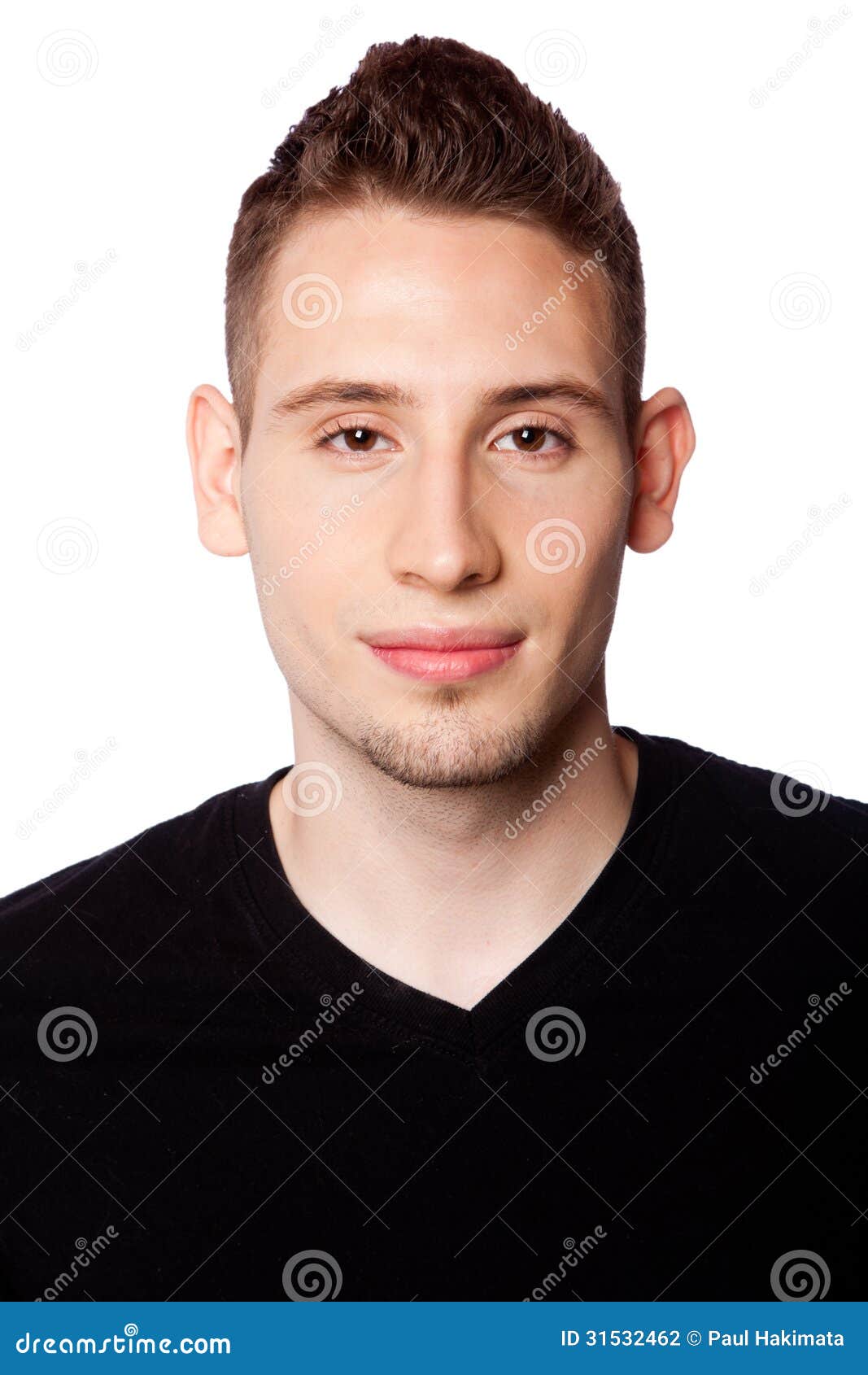 Handsome young man stock photo. Image of male, headshot - 31532462