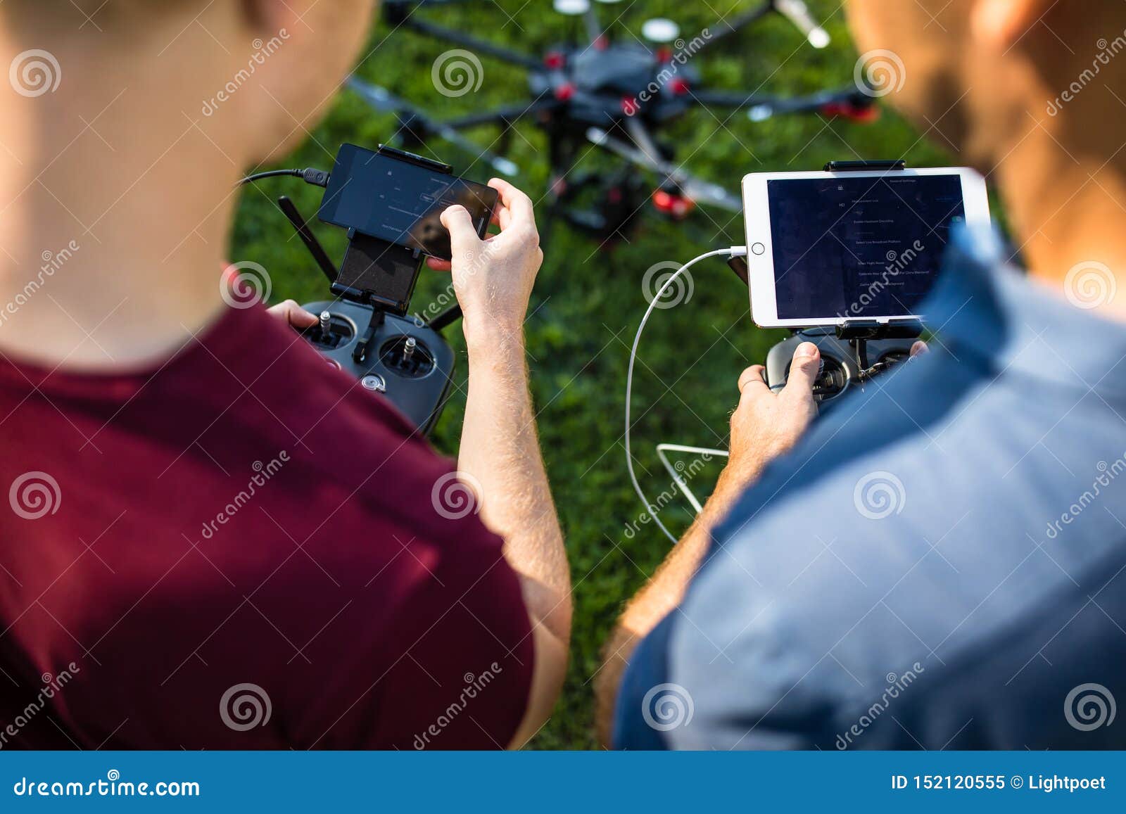 Handsome Young Man Flying a Drone Outdoors Stock Image - Image of hood ...