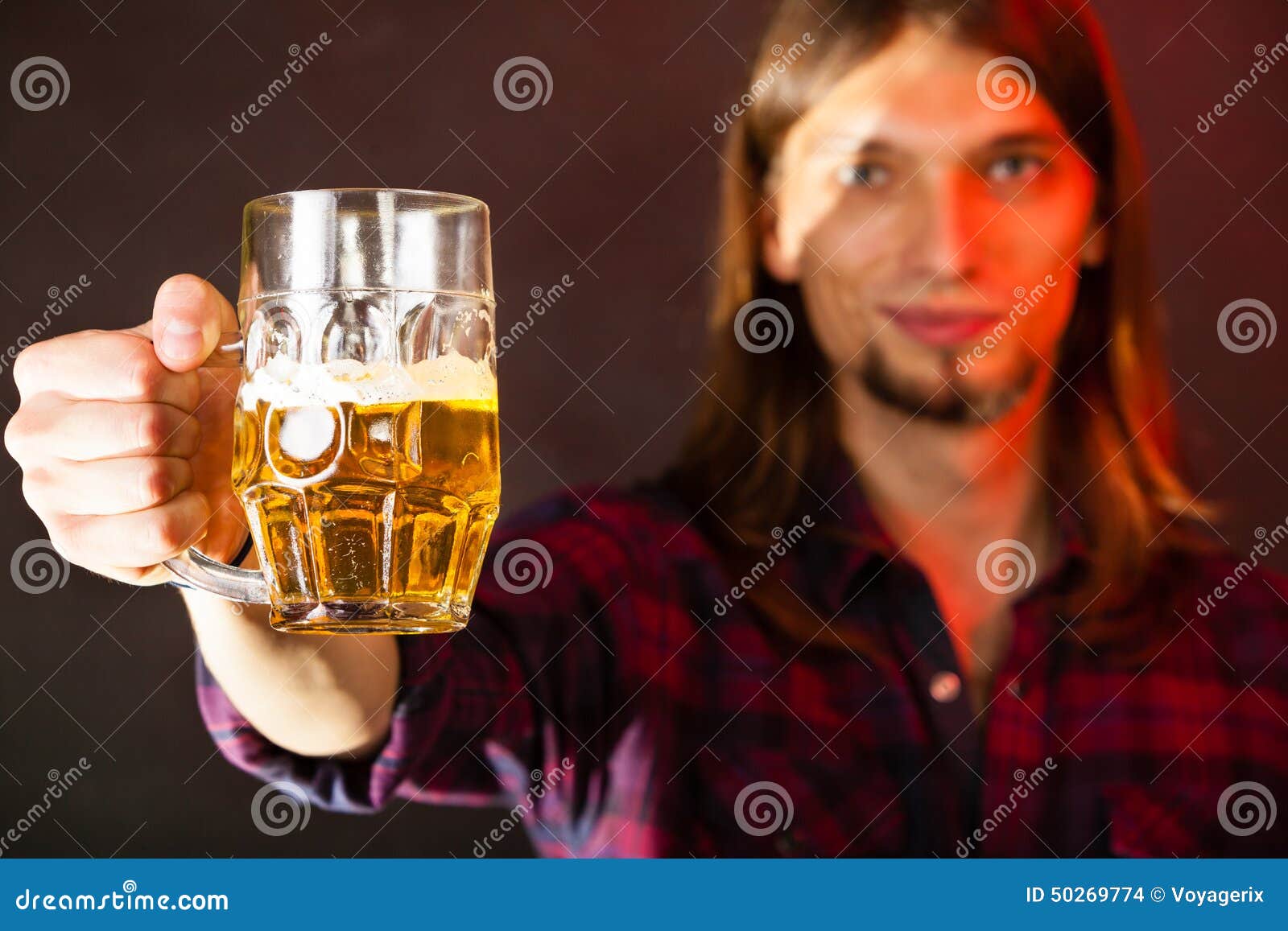 Handsome Young Man Holding a Mug of Beer Stock Photo - Image of beer ...
