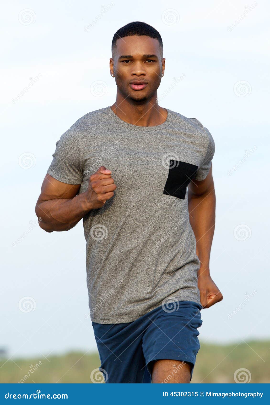 Handsome Young Man Keeping Fit Stock Image - Image of active, adult ...
