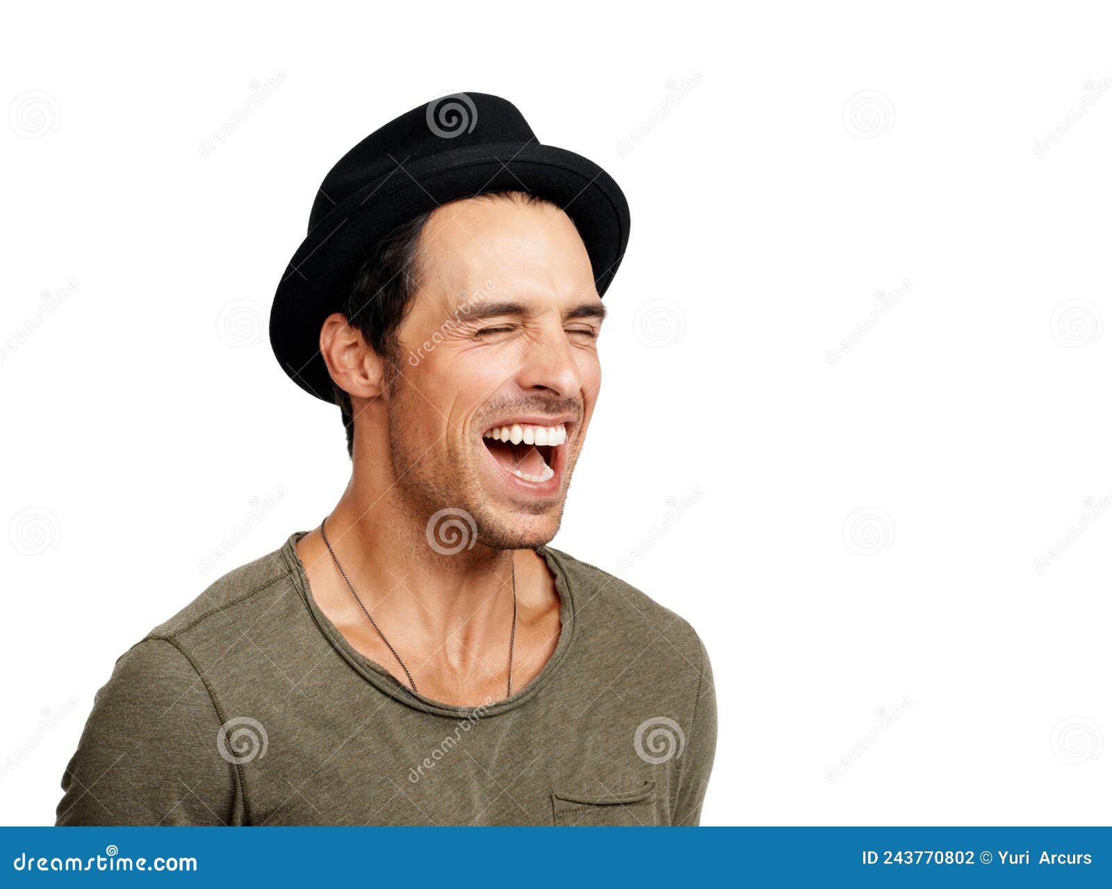 Laughing Hysterically Young Boy Isolated Stock Photography ...