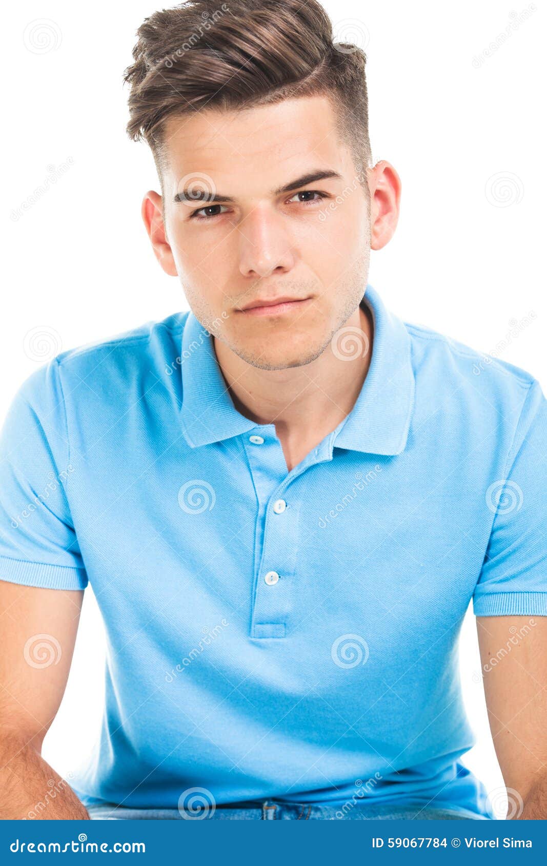 Handsome Young Man Looking at the Camera. Stock Photo - Image of ...
