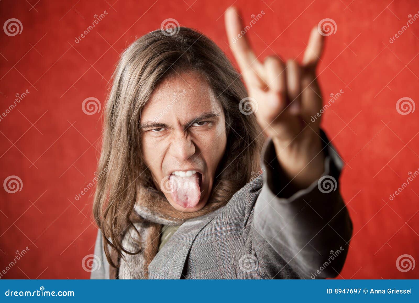 Handsome Young Man Making a Hand Gesture Stock Image - Image of ...