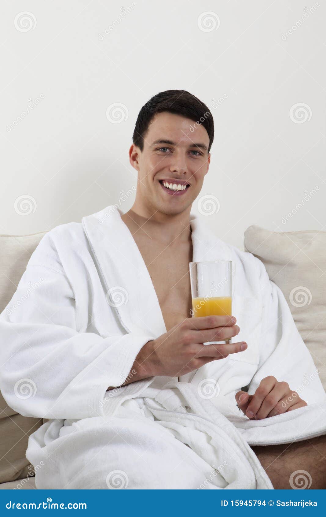 Handsome Young Man in the Morning Stock Photo - Image of handsome, male ...