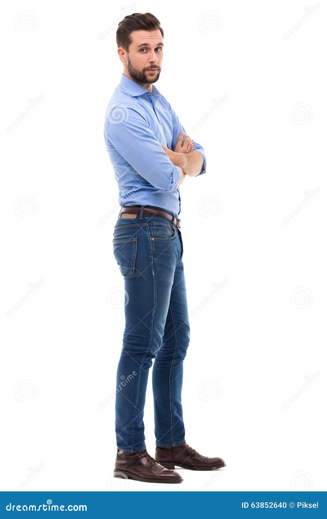 Handsome young man stock photo. Image of male, alone - 63852640