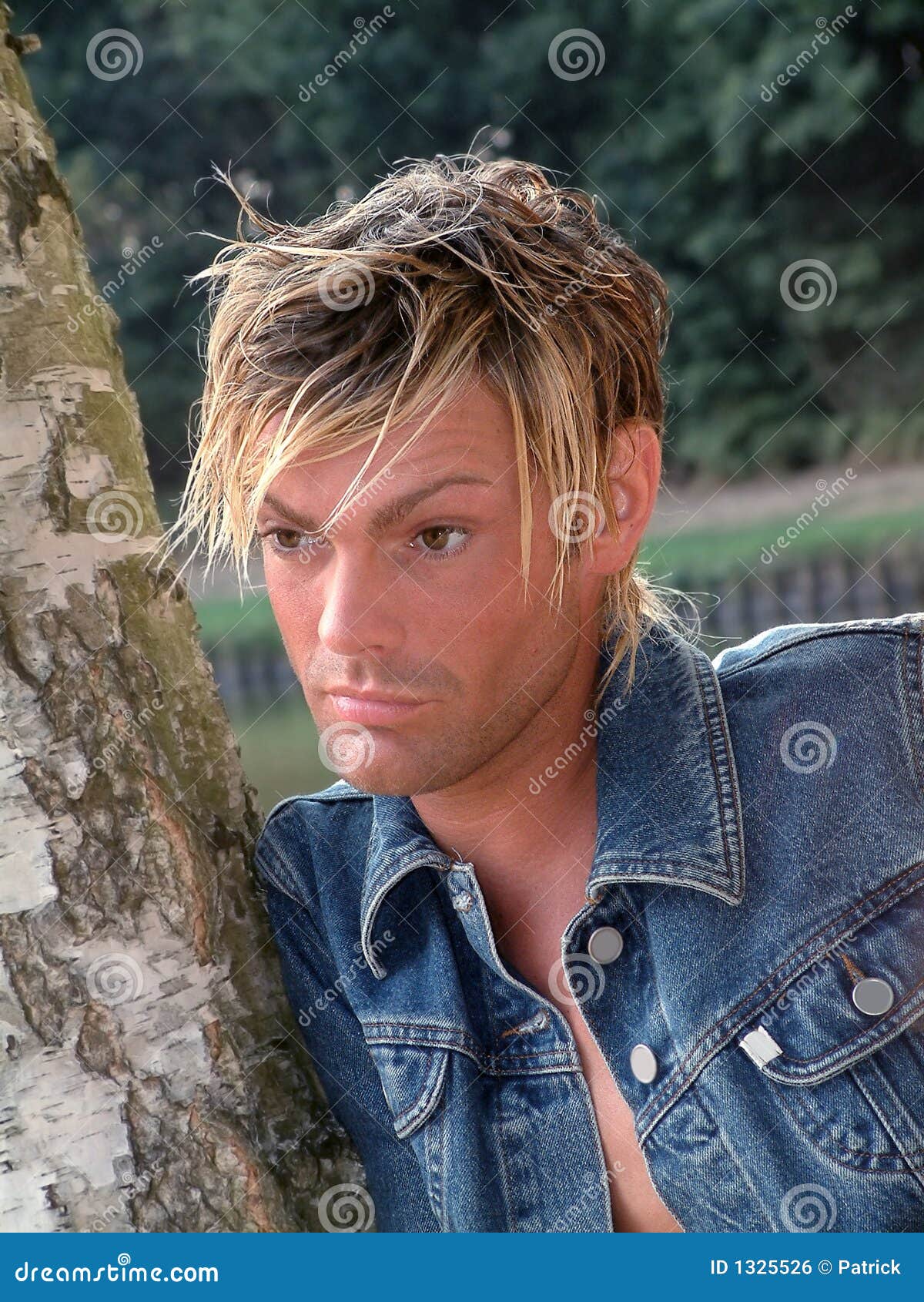 Handsome Young Man with Pensive Look. Stock Photo - Image of person ...