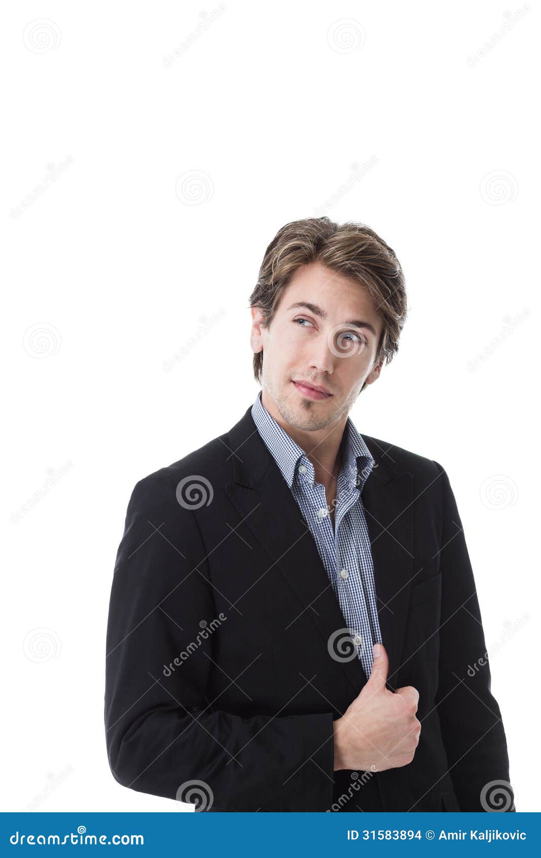Handsome young man stock photo. Image of serious, isolated - 31583894