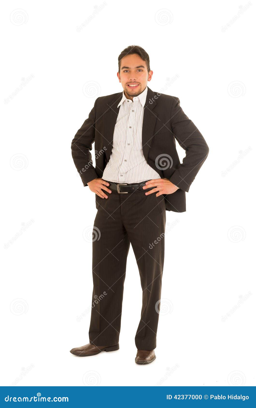 Handsome Young Man in a Suit Posing Stock Photo - Image of corporate ...