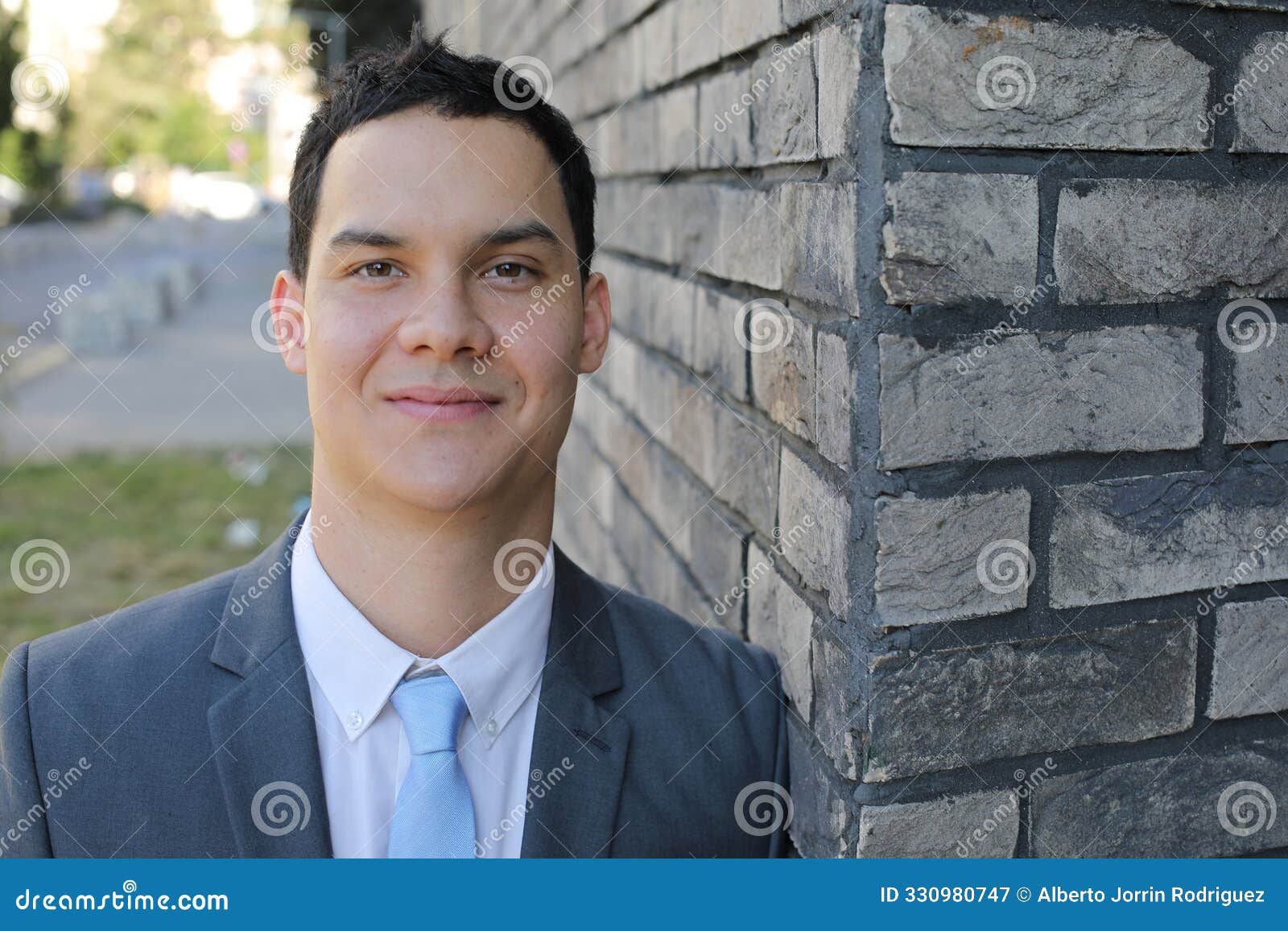 Handsome Young Man Wearing a Cute Suit Stock Image - Image of ...