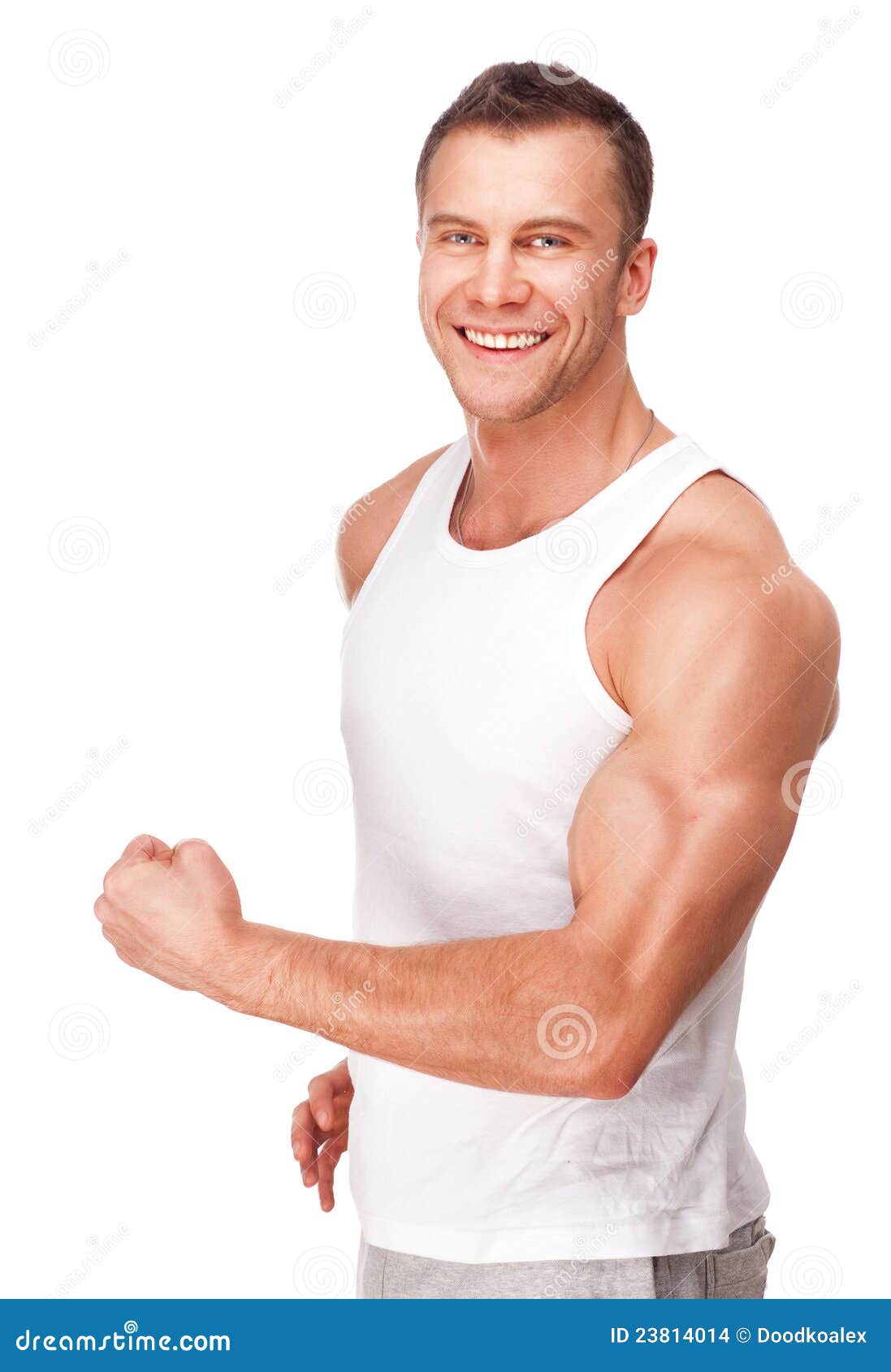 Handsome Young Muscular Sports Man Stock Photo - Image of beauty ...