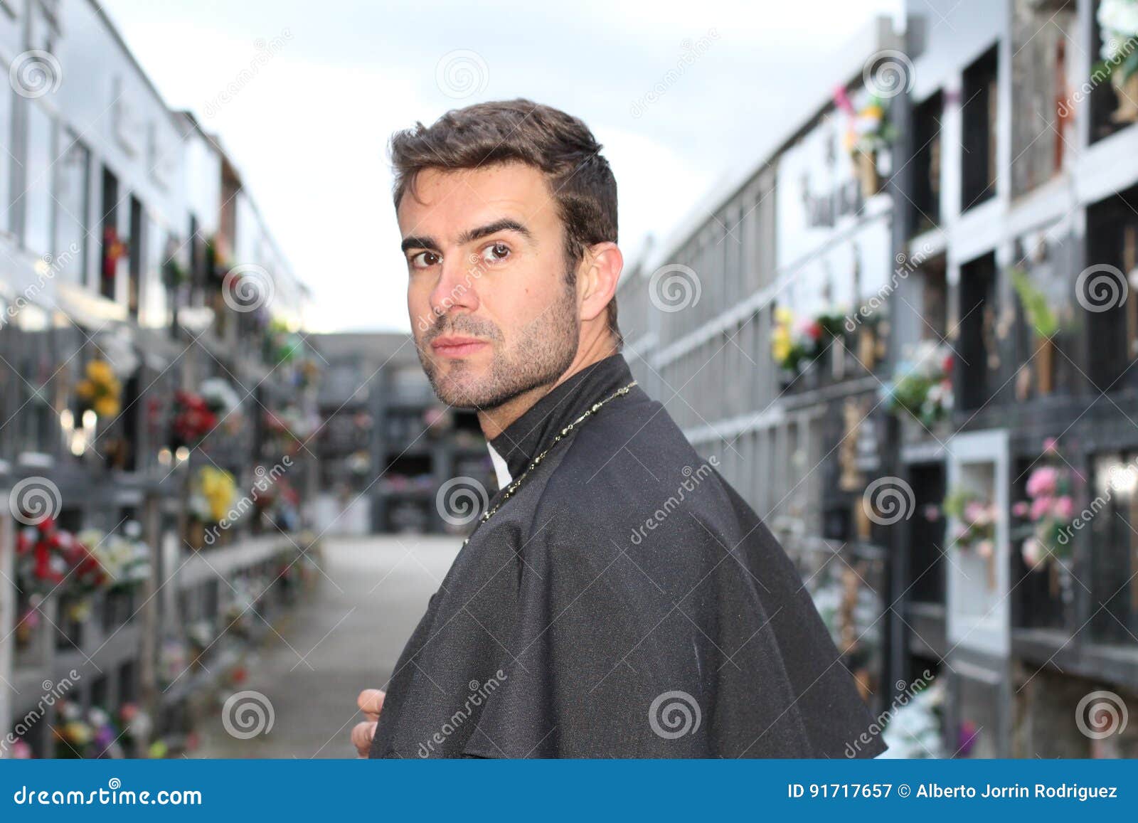 Handsome Young Priest Close Up Stock Image - Image of christian, italy ...