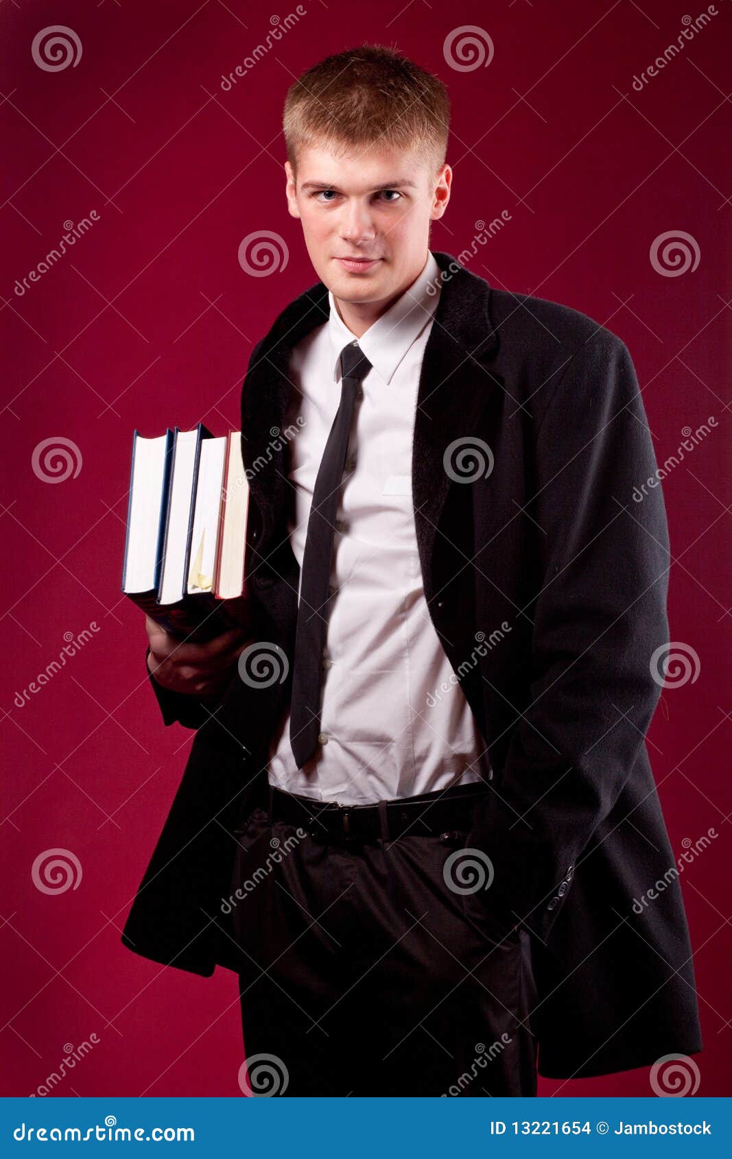 190 Handsome Teenager Boy Student Books Hand Stock Photos - Free ...