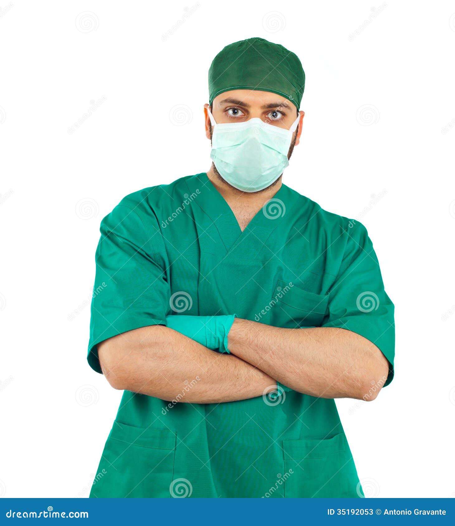 Handsome young surgeon stock image. Image of healthcare - 35192053