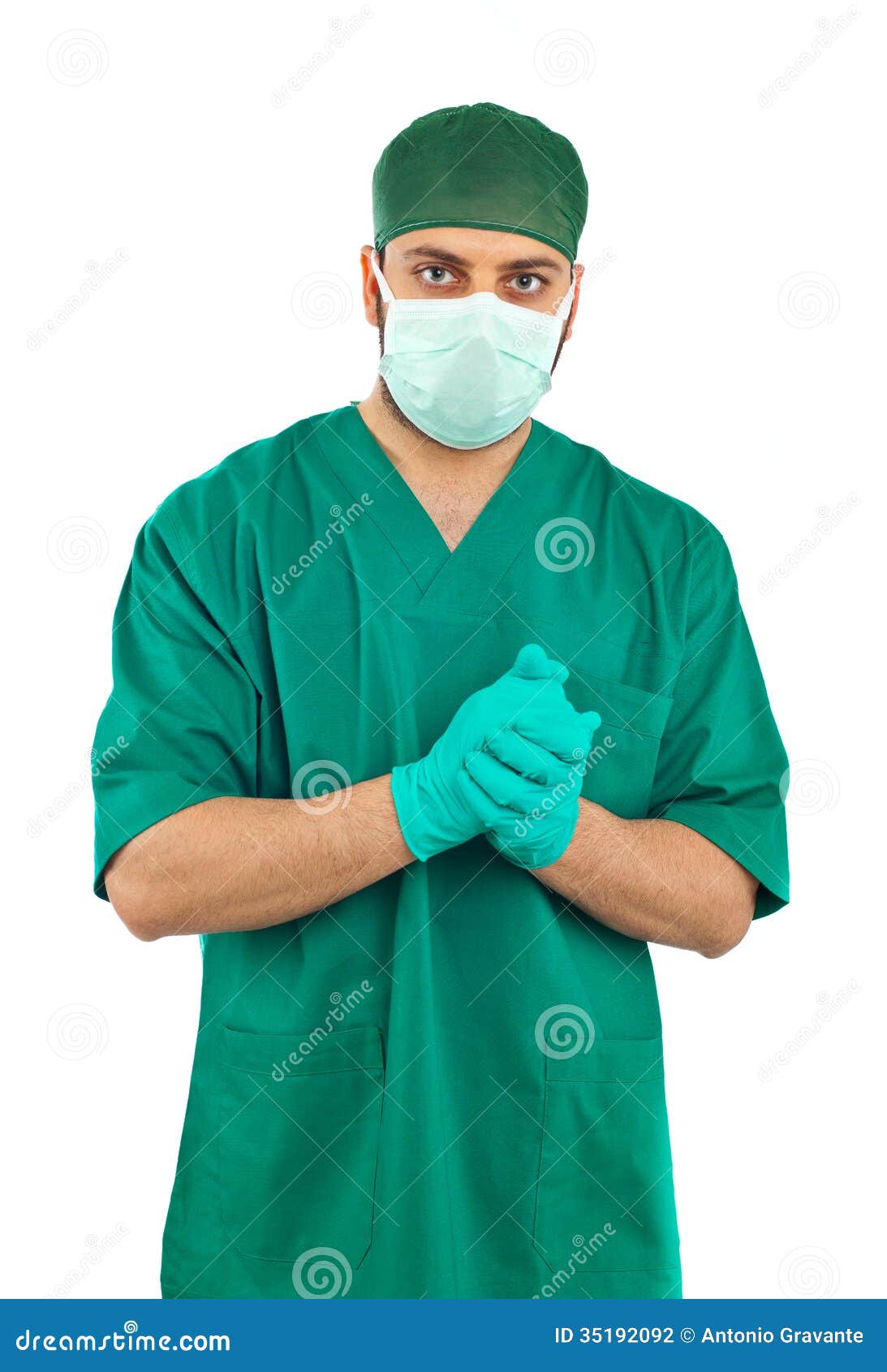 Handsome young surgeon stock photo. Image of healthcare - 35192092
